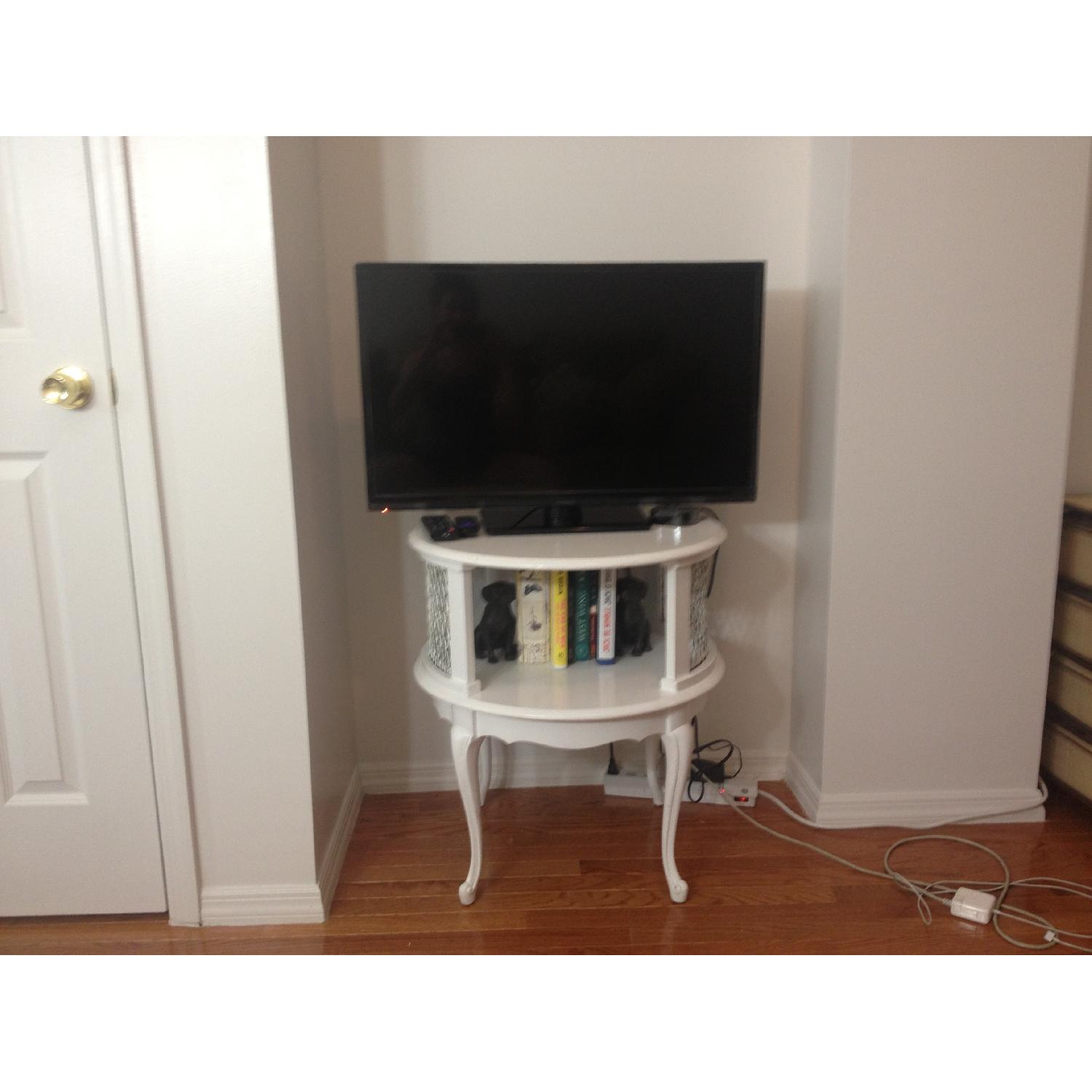 French Country Bi-Level Side Table - AptDeco