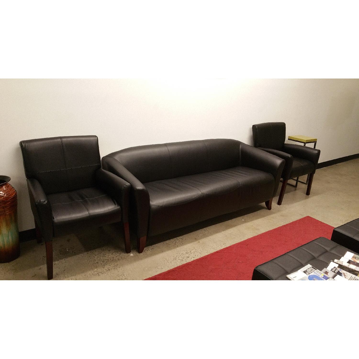 Leather Couch - AptDeco