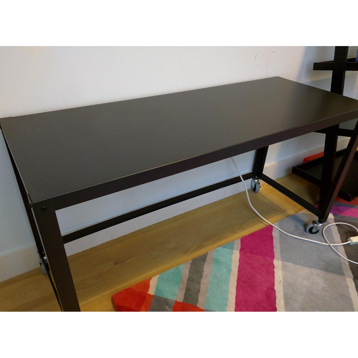 CB2 Go-Card Carbon Rolling Desk - AptDeco