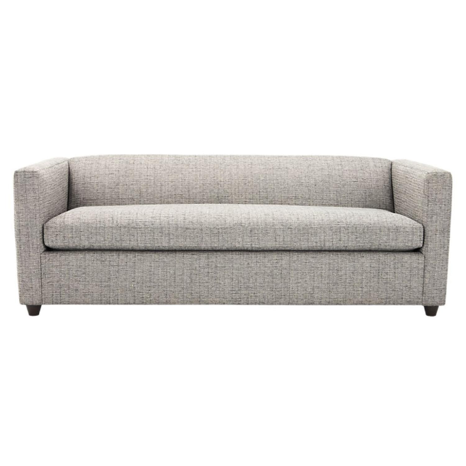 CB2 Salt & Pepper Queen Sleeper Sofa - AptDeco