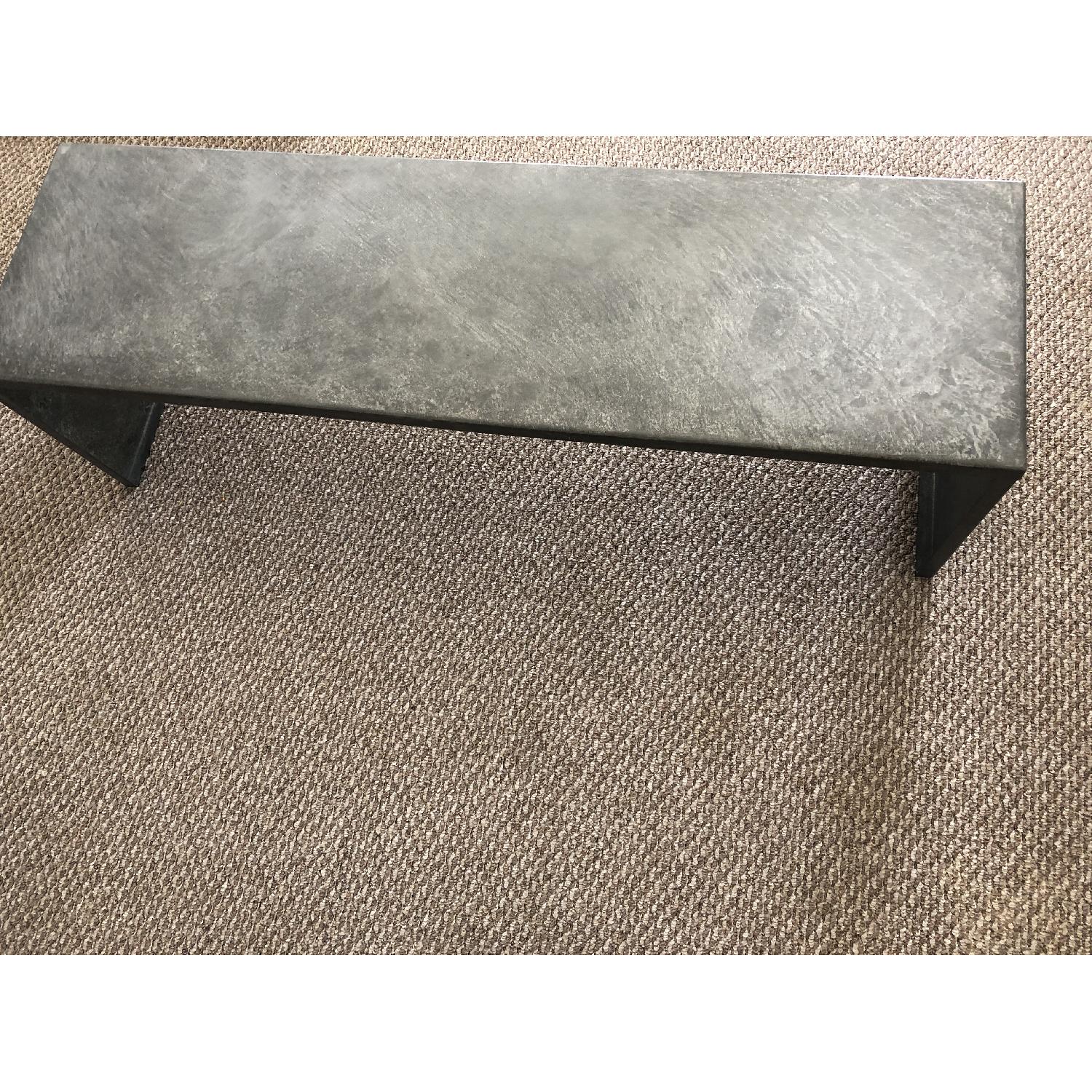 CB2 Metal Coffee Table/Bench - AptDeco