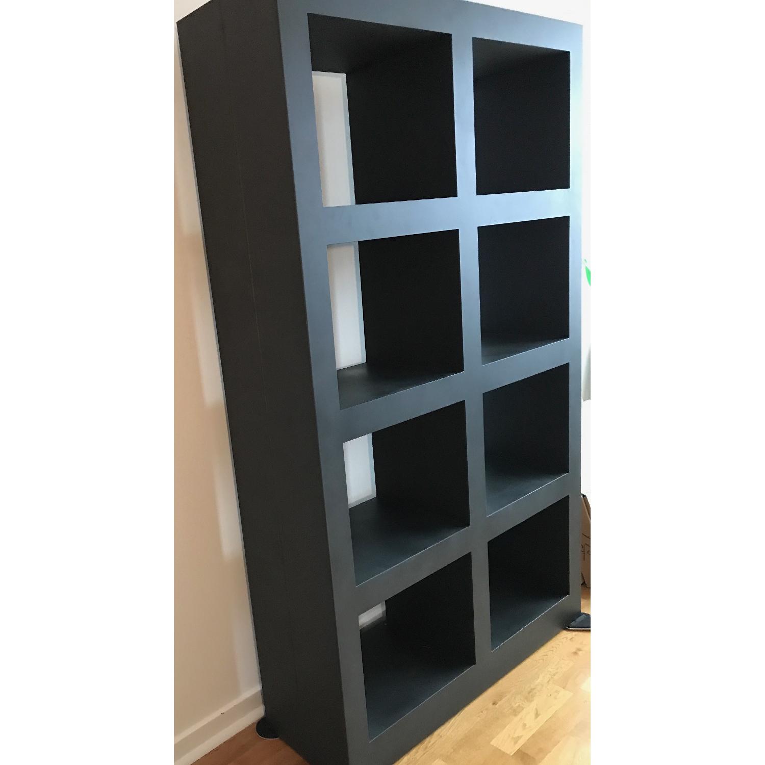 Crate & Barrel Steel Shadow Box Tower Shelf - AptDeco