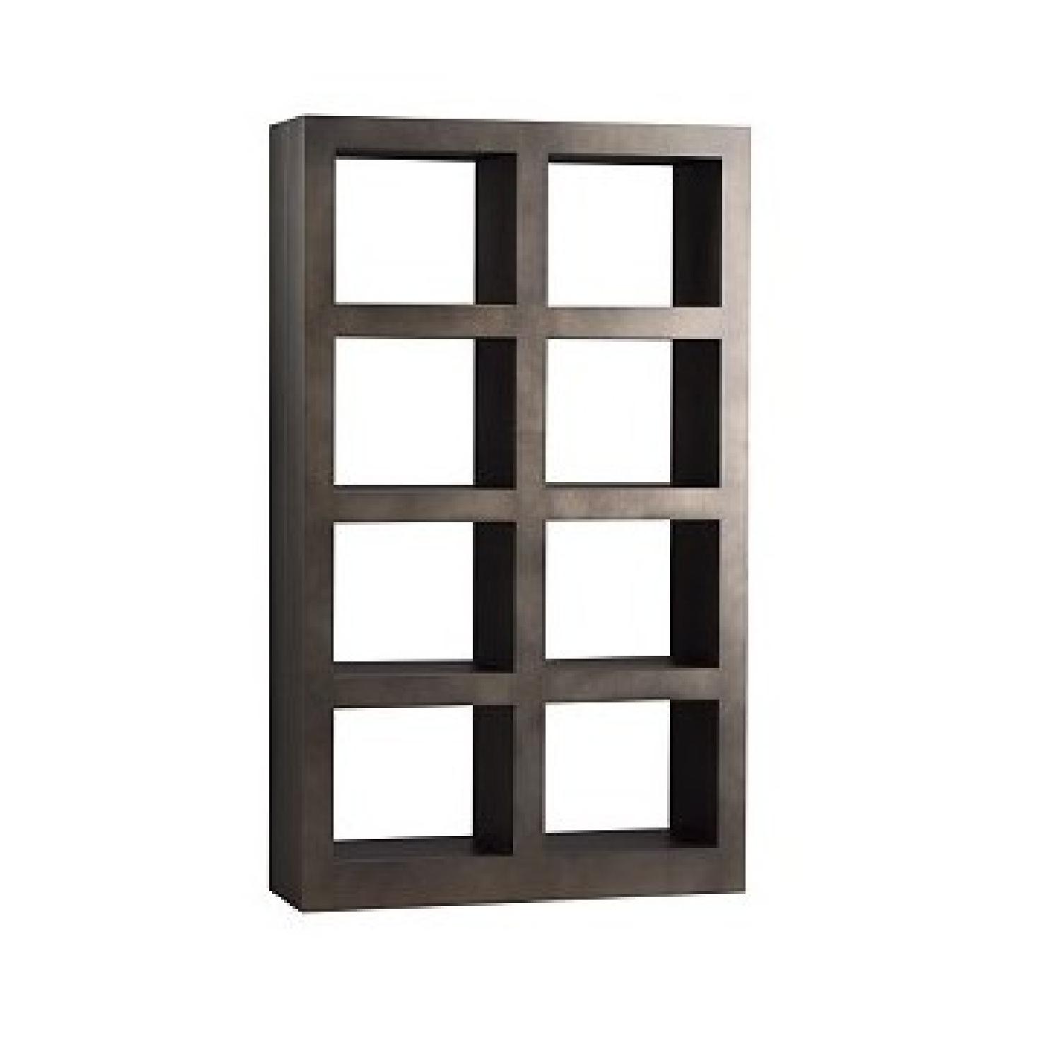 Crate & Barrel Steel Shadow Box Tower Shelf - AptDeco