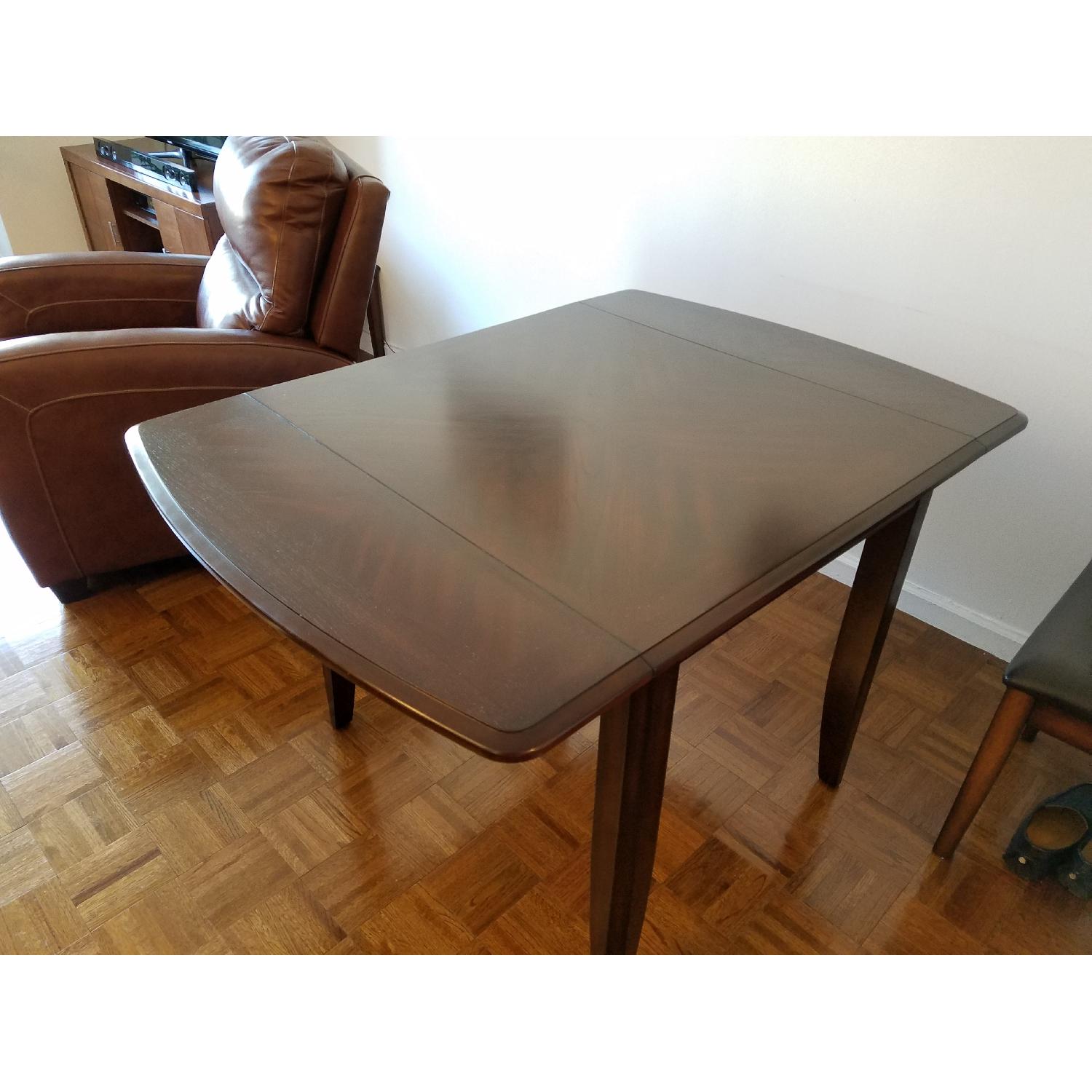 Raymour & Flanigan Chace Drop-Leaf Dining Table - AptDeco