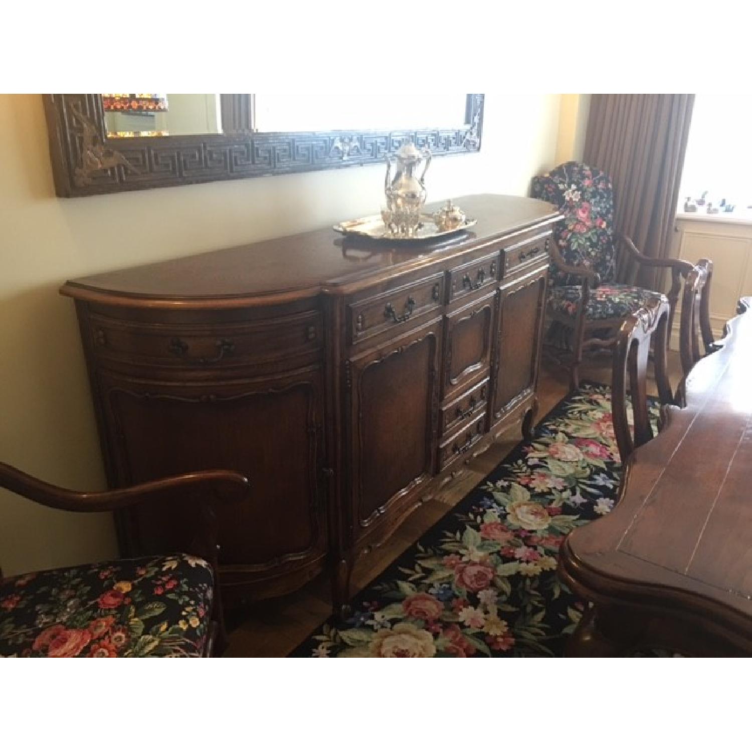 Wood Buffet w/ Rounded Corners - AptDeco