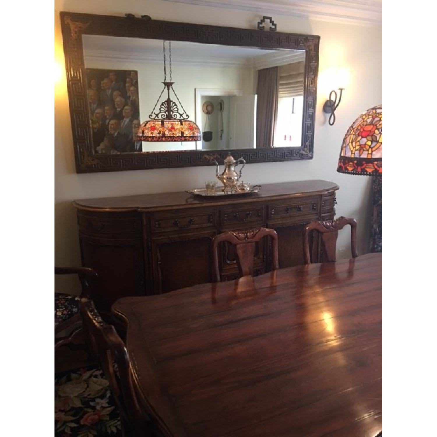 Wood Buffet w/ Rounded Corners - AptDeco