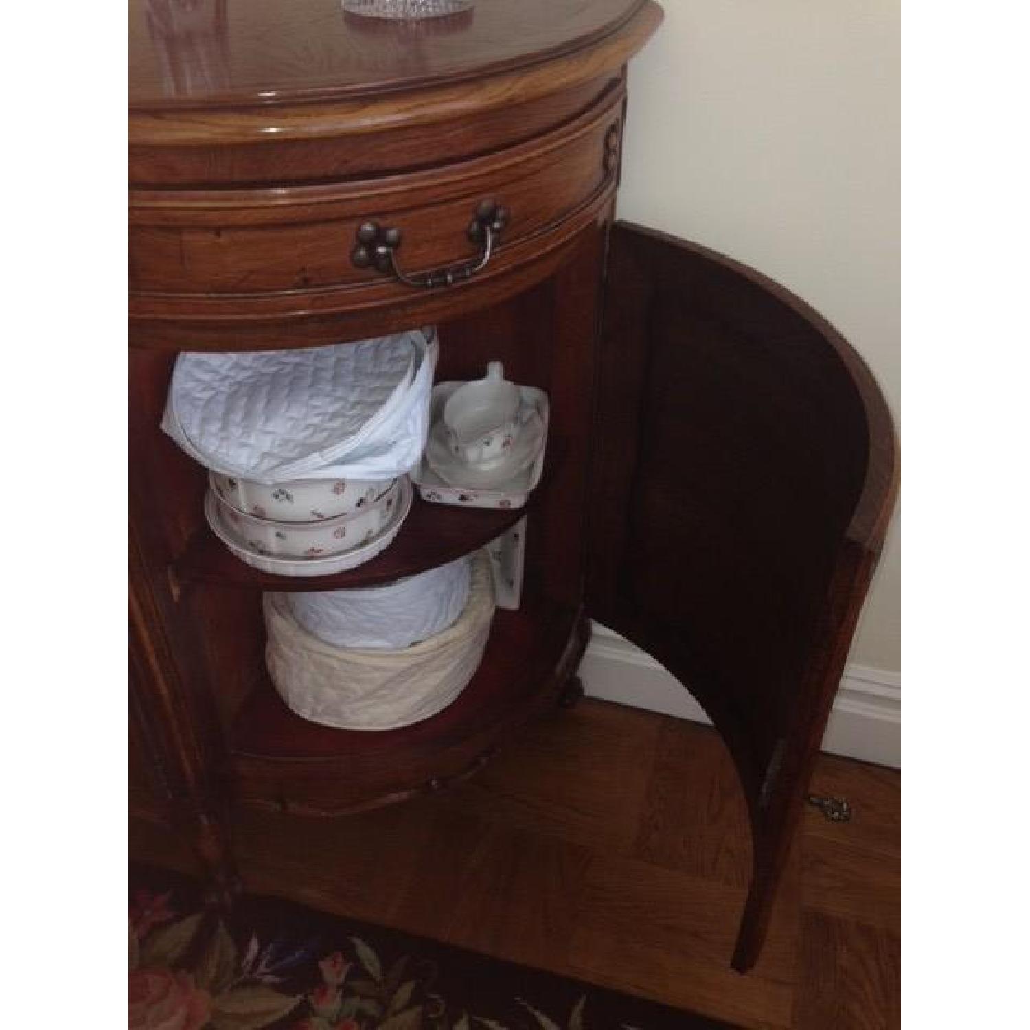 Wood Buffet w/ Rounded Corners - AptDeco