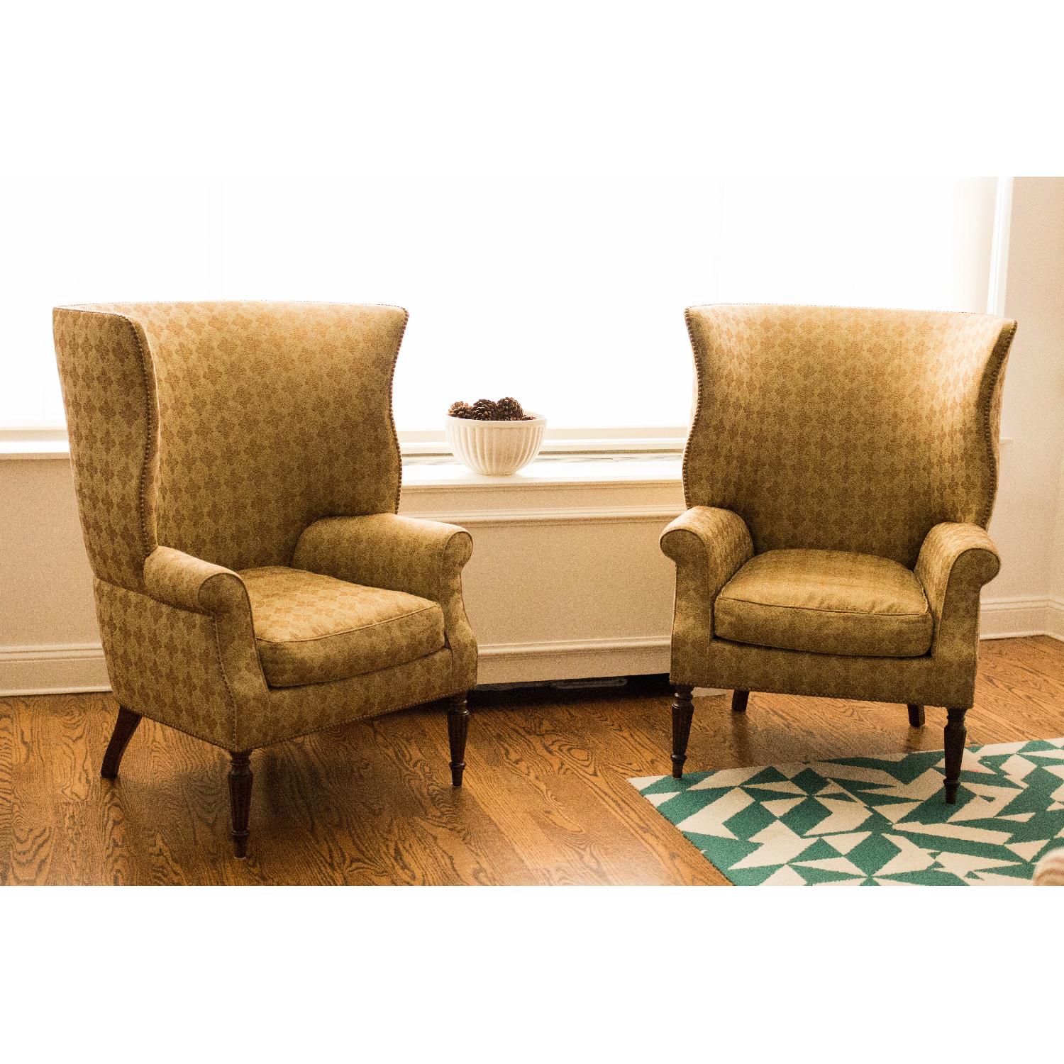 Custom Wingback Chair - AptDeco