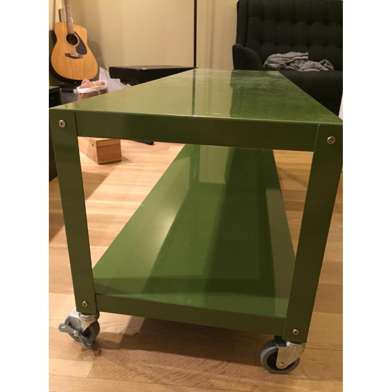 CB2 Go-Cart Rolling TV Stand/Coffee Table - AptDeco