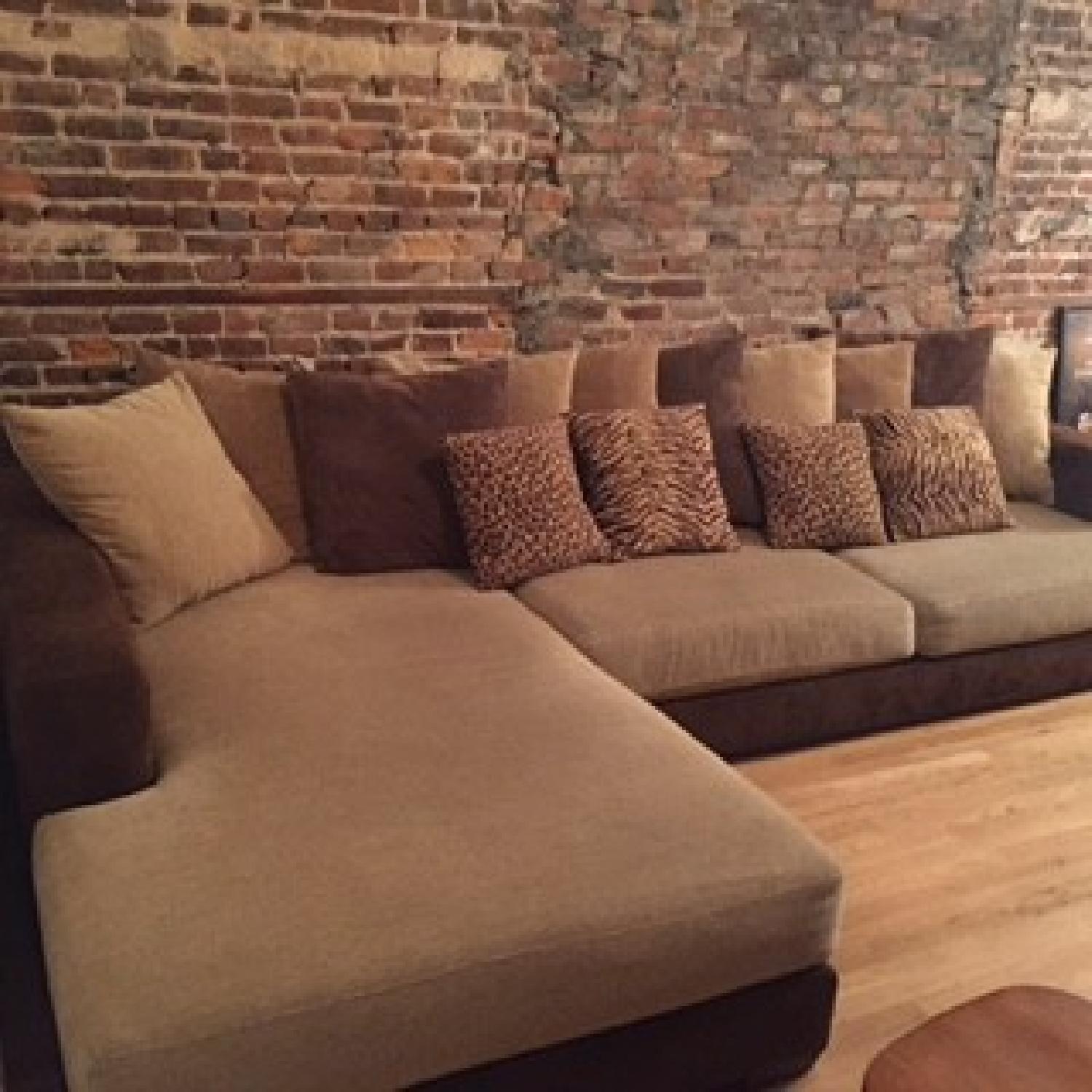 American Signature Furniture Oversized 2 Piece Sectional - AptDeco