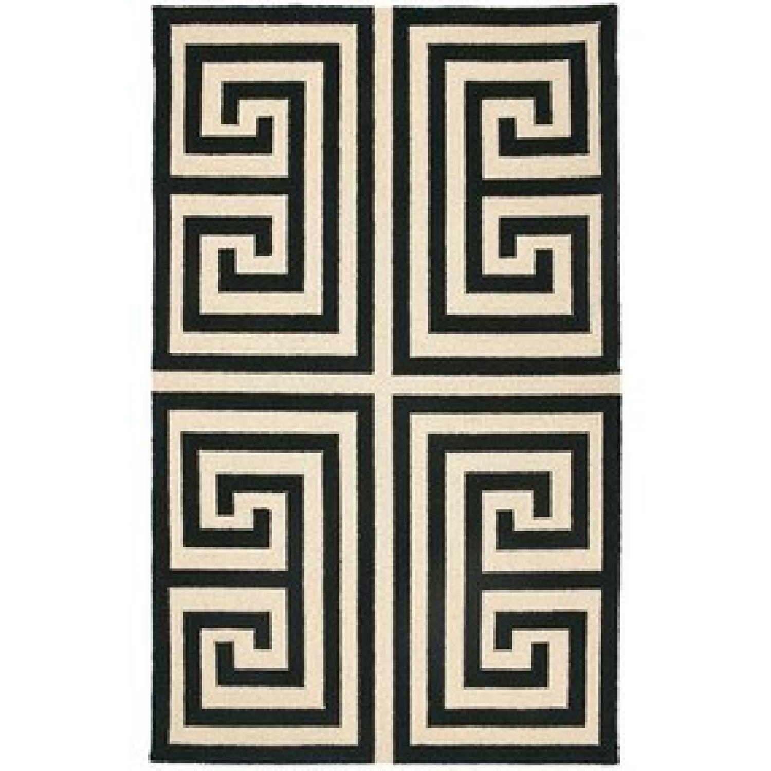 Greek Key Rug - AptDeco