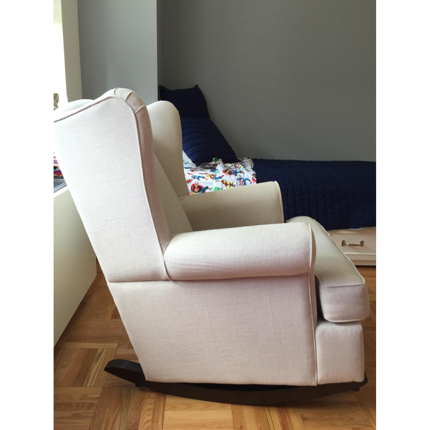 Pottery Barn Wingback Rocking Chair - AptDeco