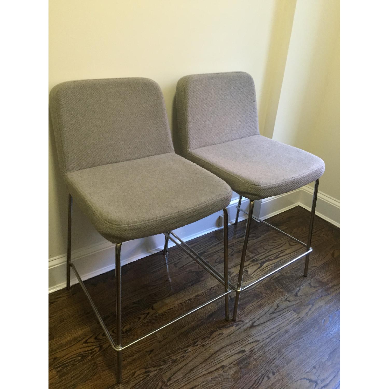 CB2 Charlie Counter Stool - Pair - AptDeco