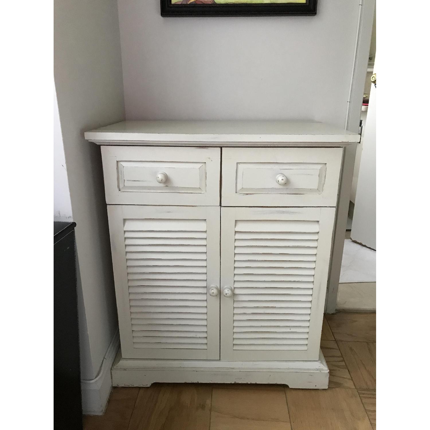 Pier 1 White Chest of Drawers - AptDeco