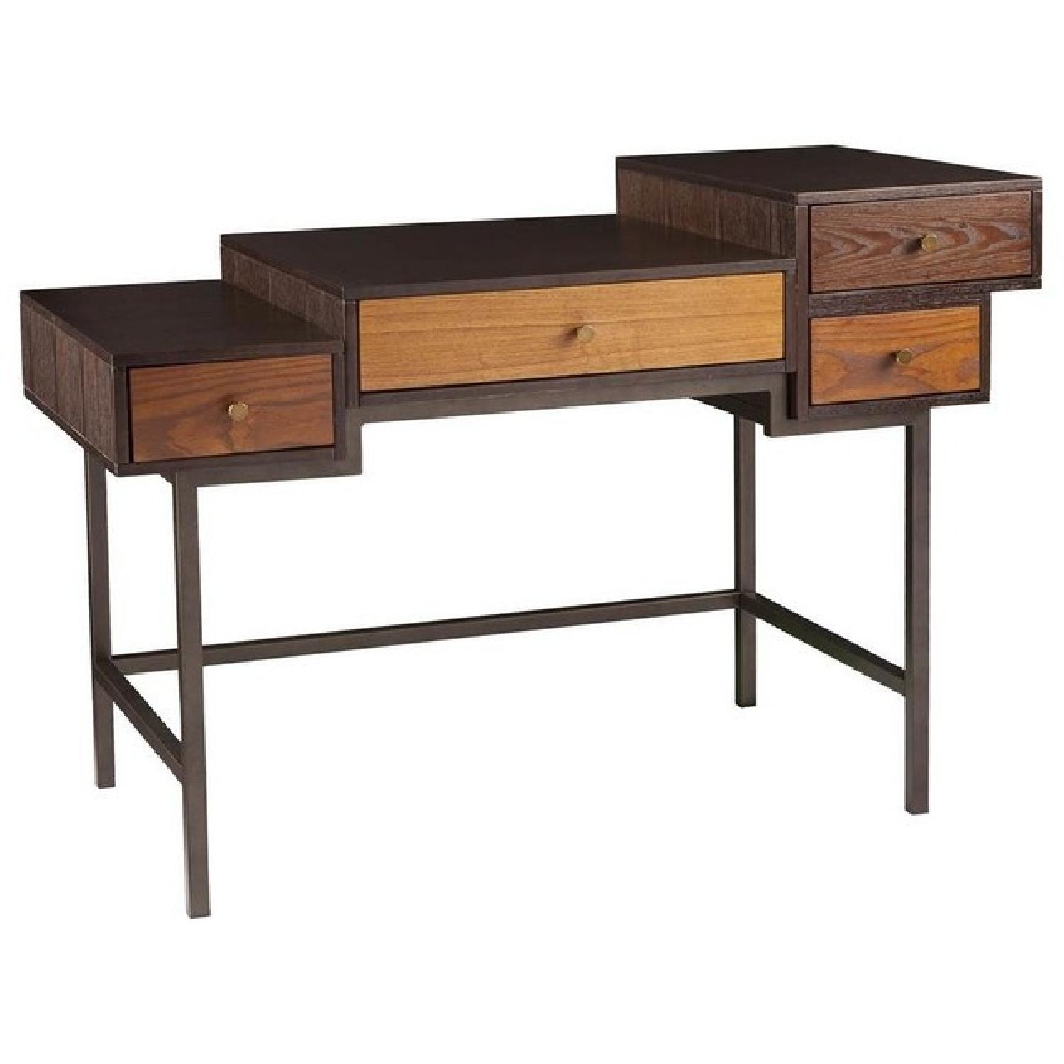 Kedzie Multi Level Desk in Classic Espresso - AptDeco