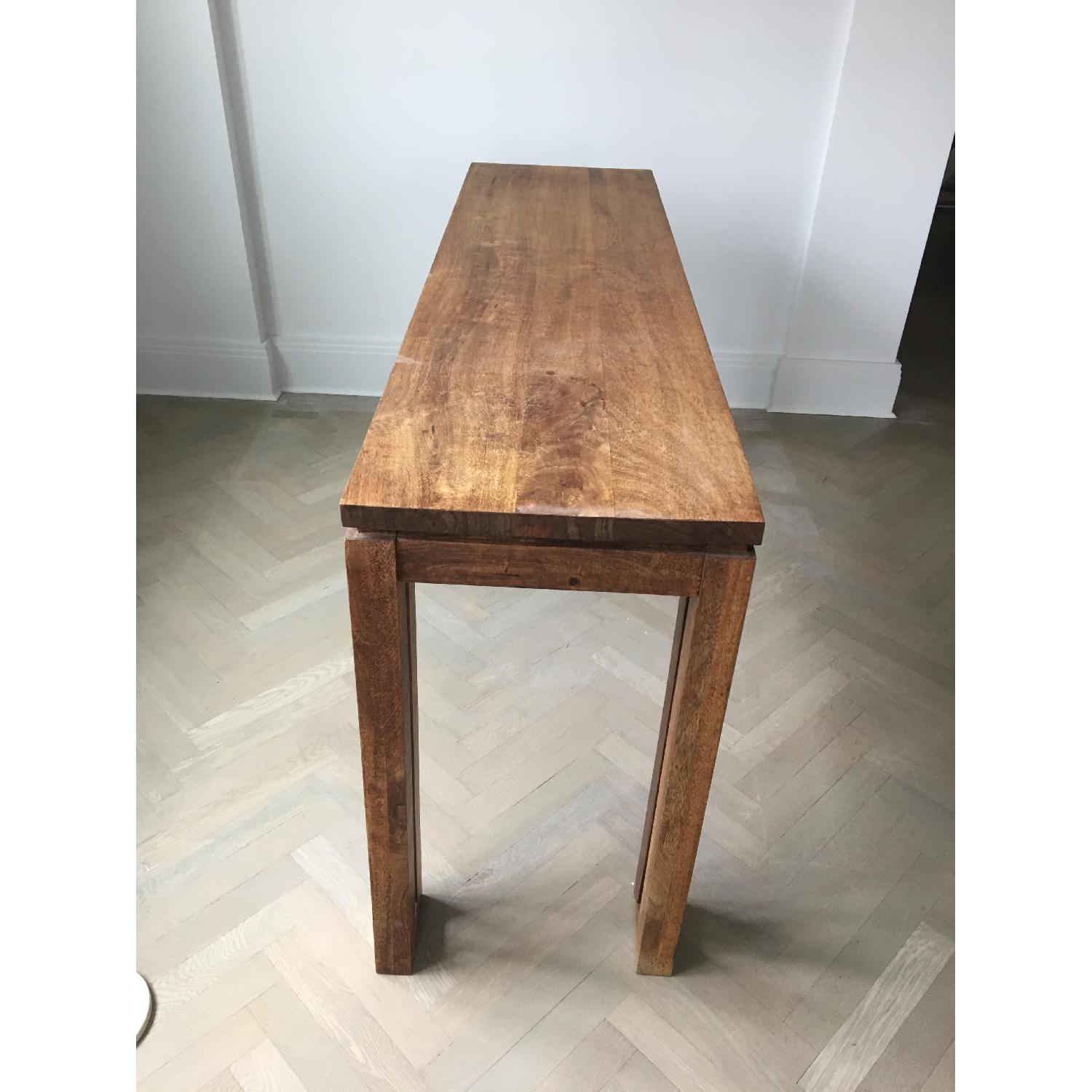 Mecox Reclaimed Wood Console Table - AptDeco