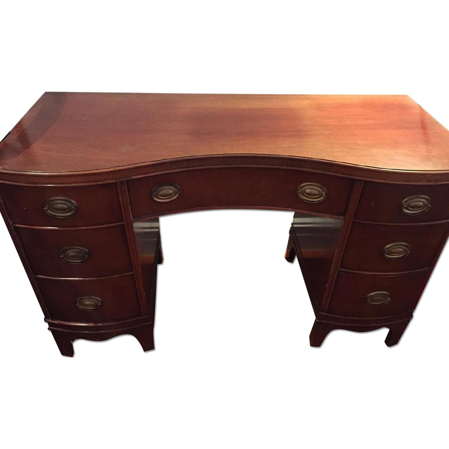 Antique Wood Desk - AptDeco
