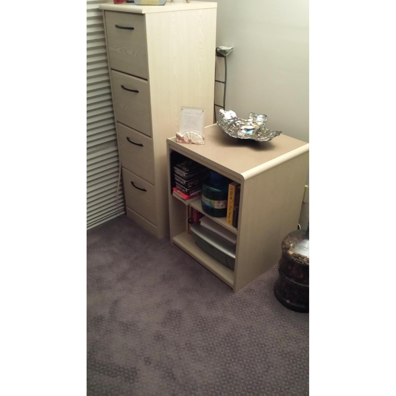 Computer Desk + Bookcase + File Cabinet + Hutch - AptDeco