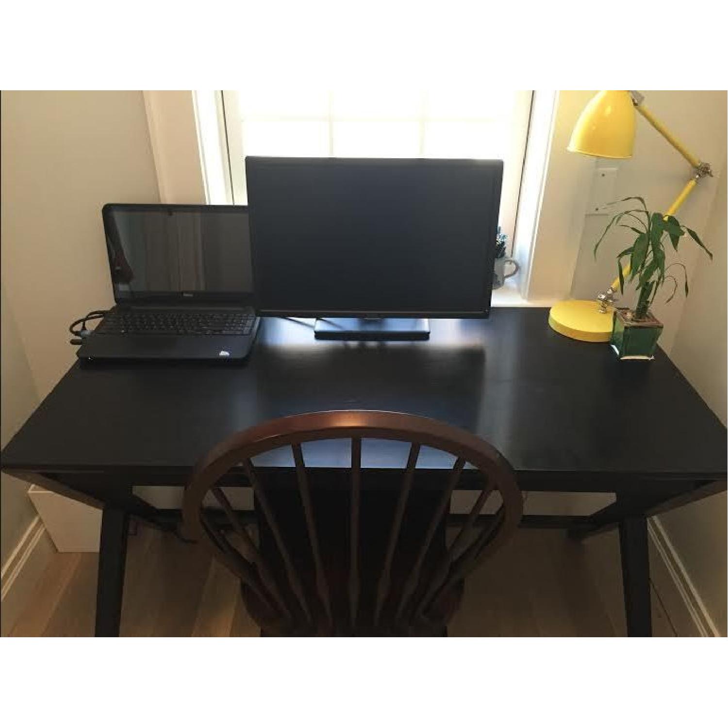 Crate & Barrel Spotlight Ebony Desk - AptDeco