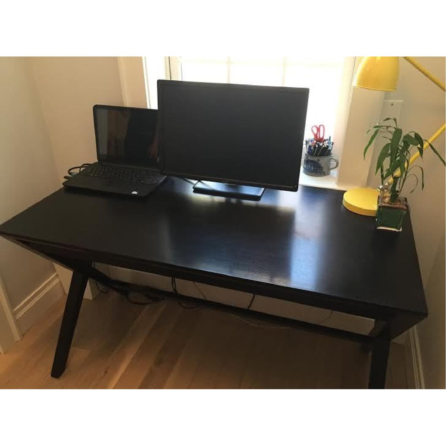 Crate & Barrel Spotlight Ebony Desk - AptDeco