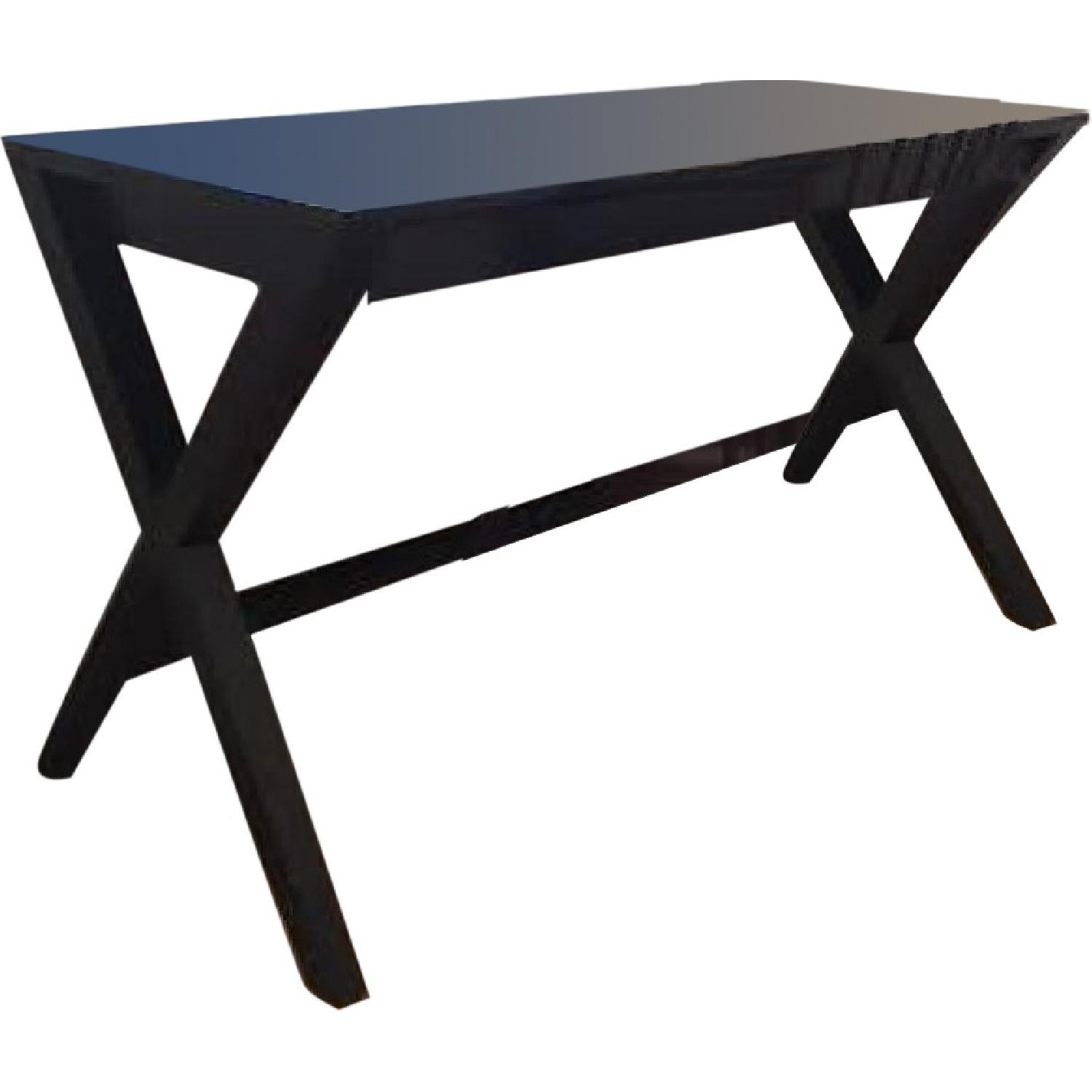 Crate & Barrel Spotlight Ebony Desk - AptDeco