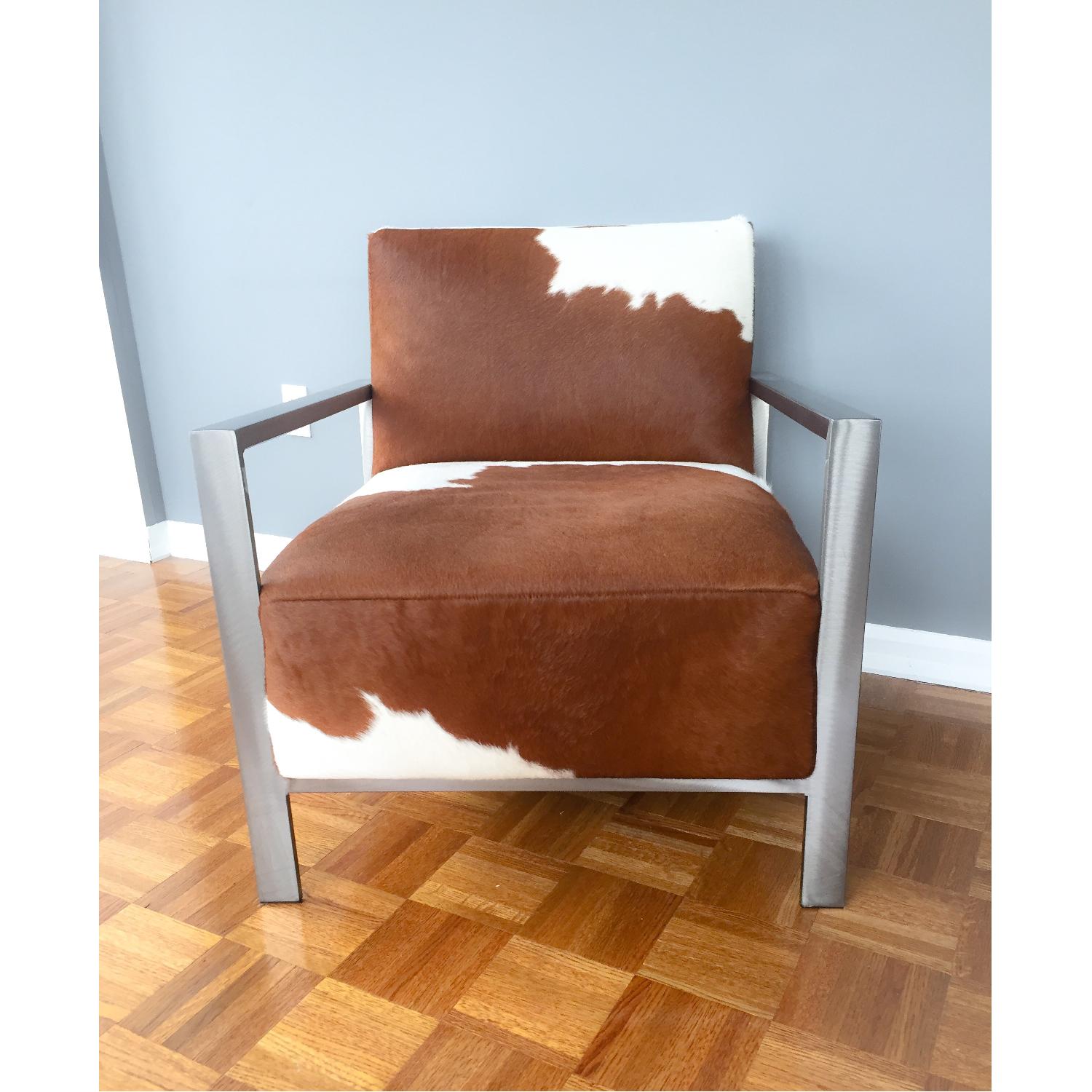 Room & Board Zinc Chair Cowhide Chair - AptDeco