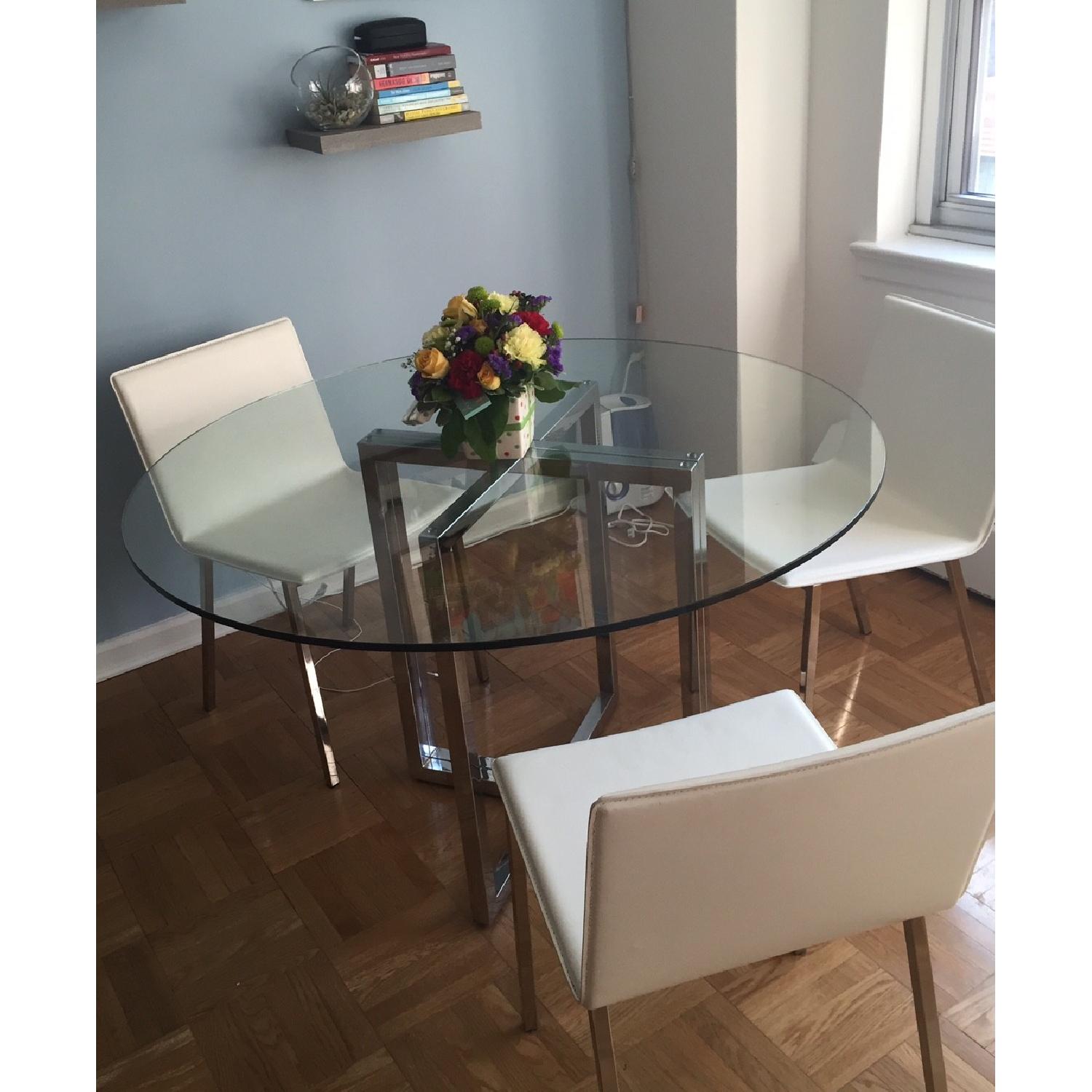 CB2 Silverado Round Dining Table - AptDeco