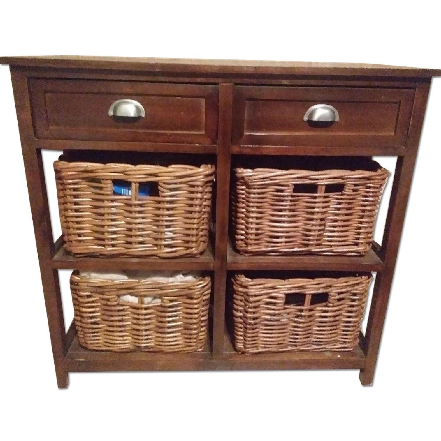 Storage Unit w/ Drawers & 4 Baskets - AptDeco