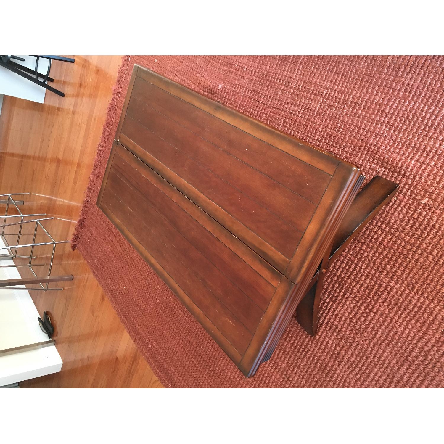 Solid Wood Fold-Out Coffee Table - AptDeco