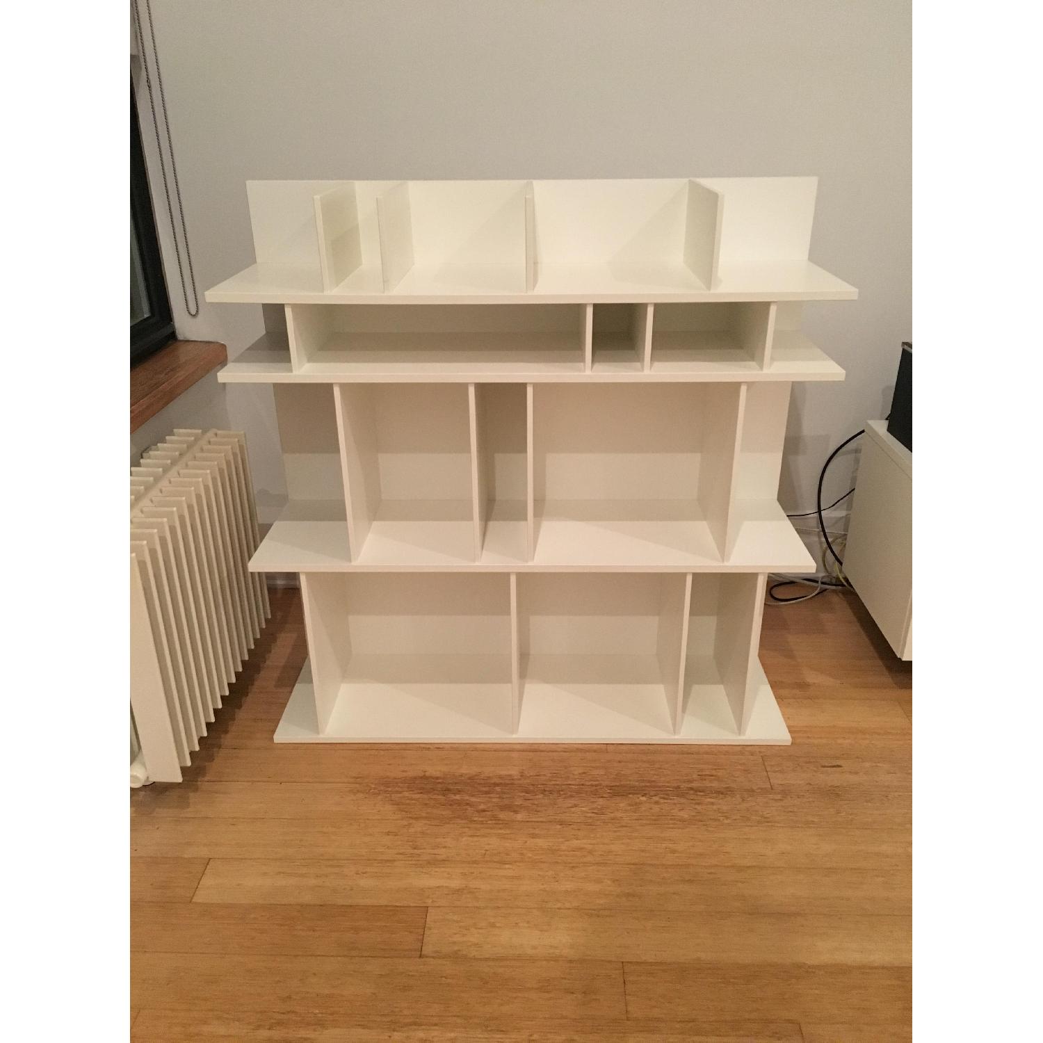BoConcept Como Matte White Lacquered Bookcase - AptDeco