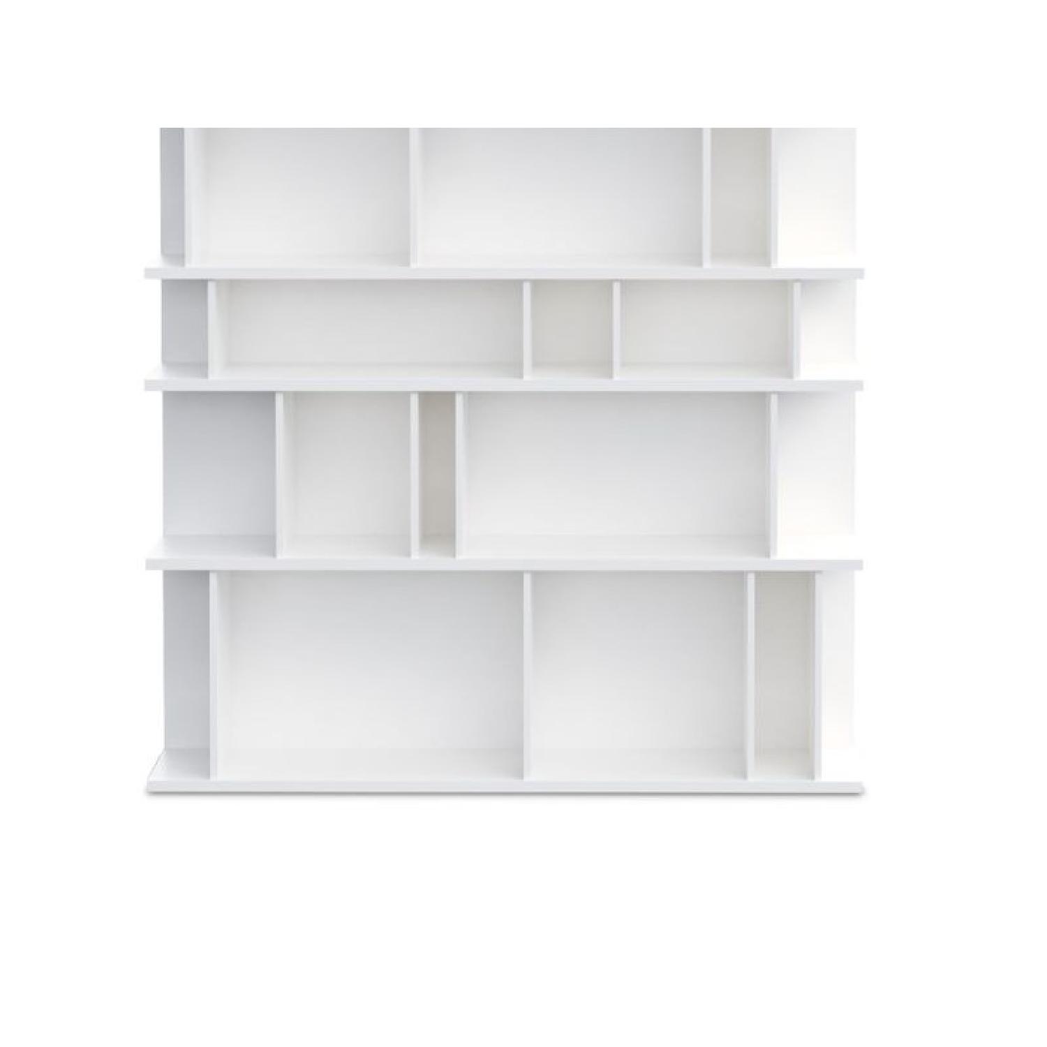 BoConcept Como Matte White Lacquered Bookcase - AptDeco
