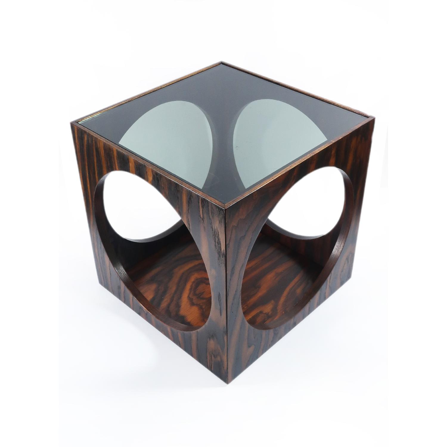 Lane Mid Century Modern Cube Table - AptDeco