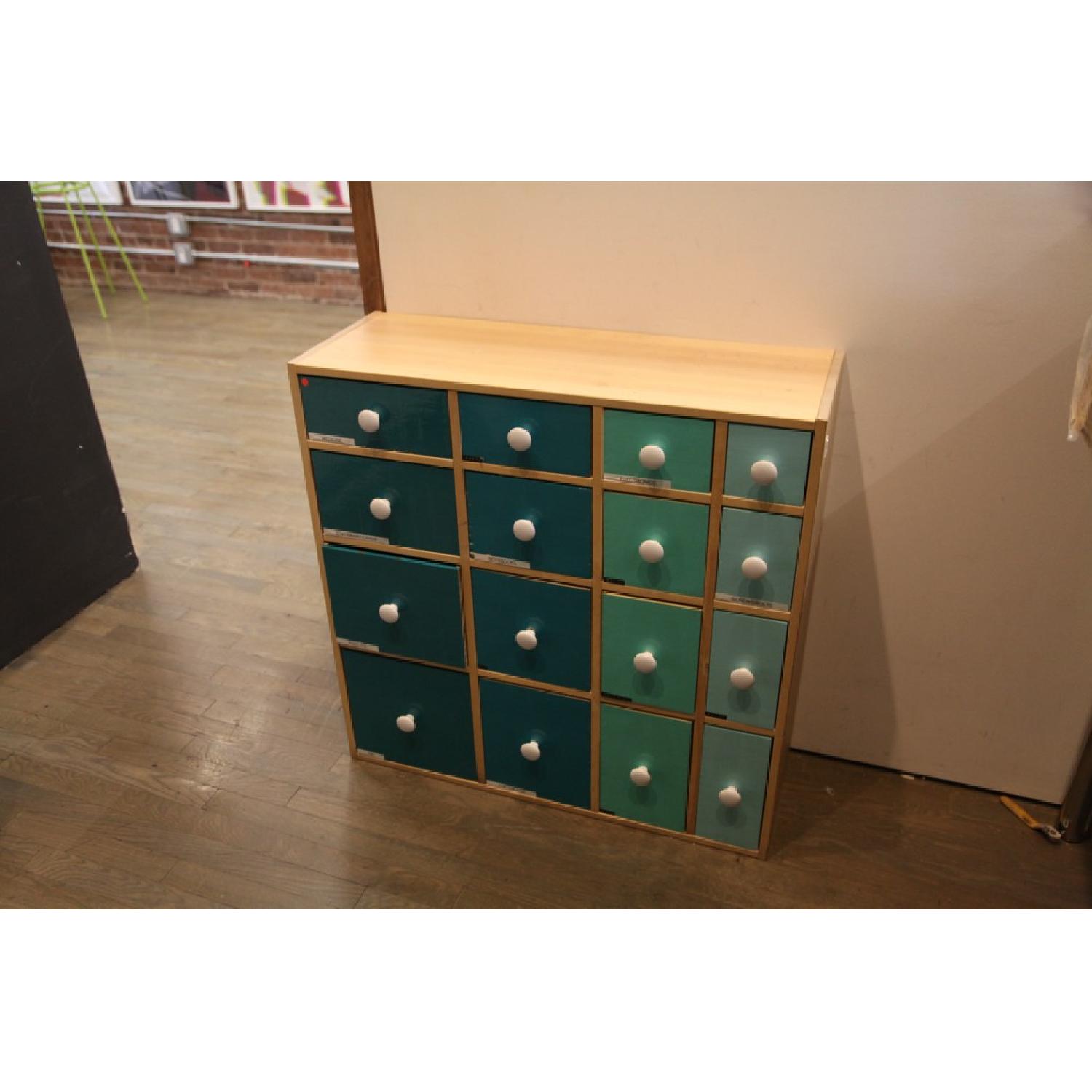 16 Drawer Cubby Storage Cabinet - AptDeco