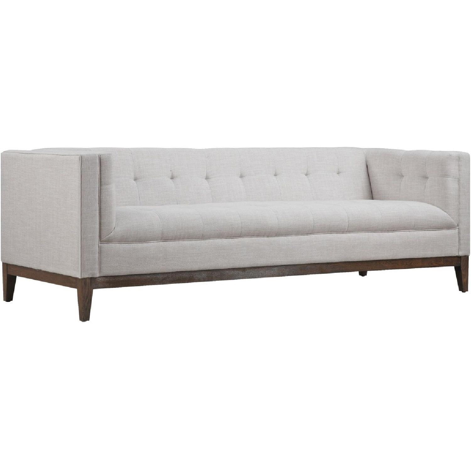 TOV Gavin Beige Linen Sofa - AptDeco