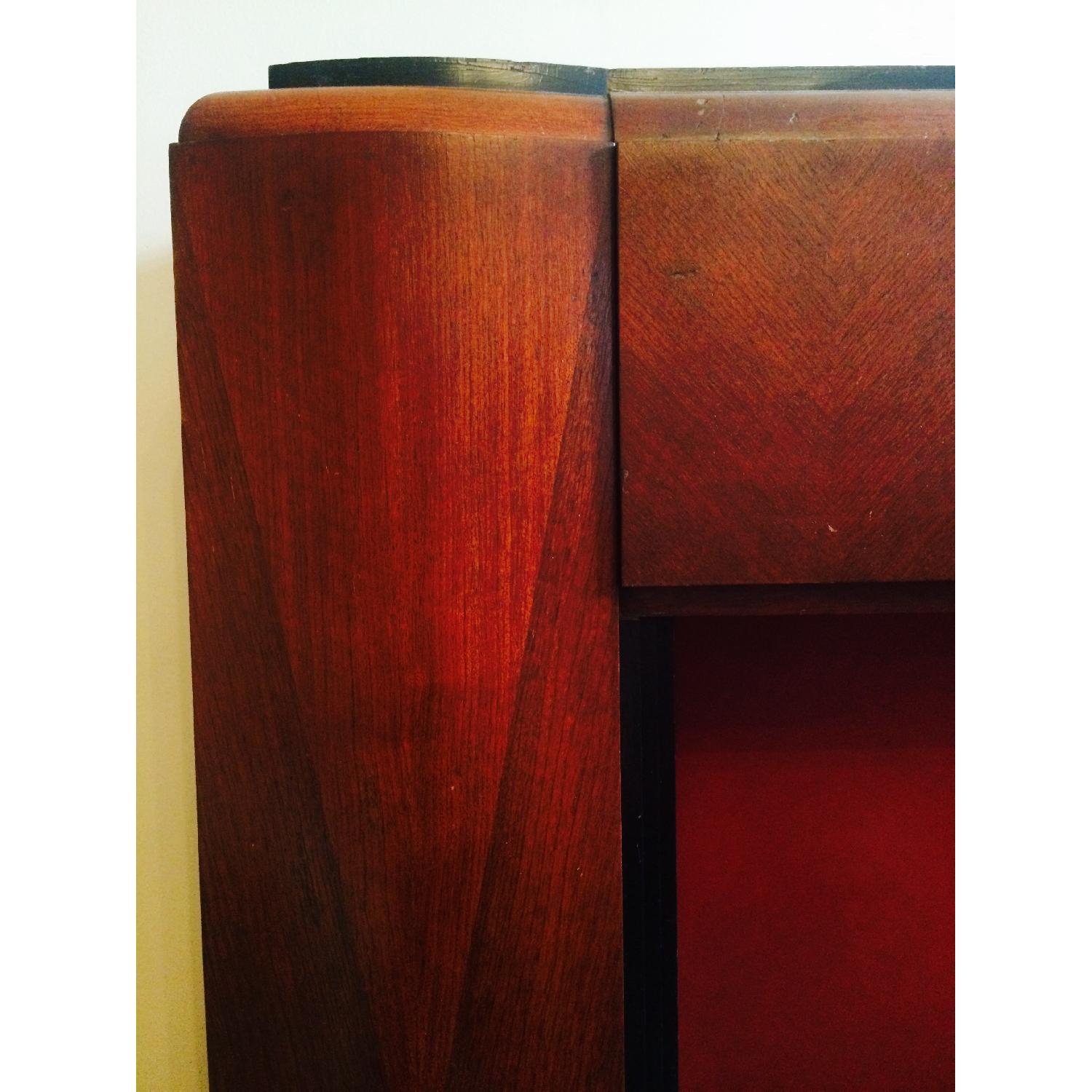 Prohibition Era Fireplace Mantel with Secret Bar Compartment - AptDeco