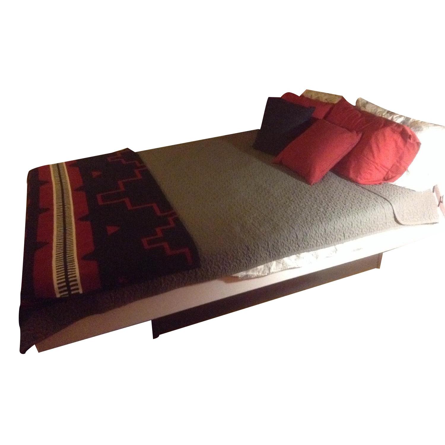 Reff Platform Bed w/ Two Storage Drawers - AptDeco