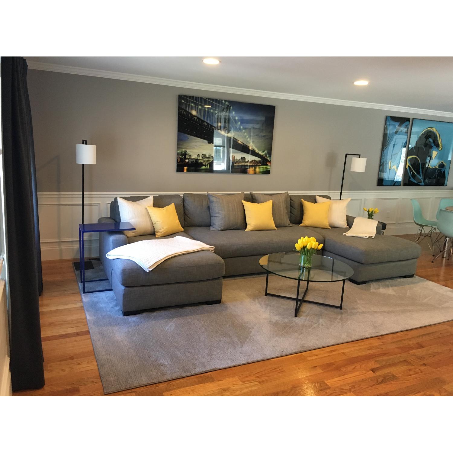 Custom Large Neutral Area Rug - AptDeco
