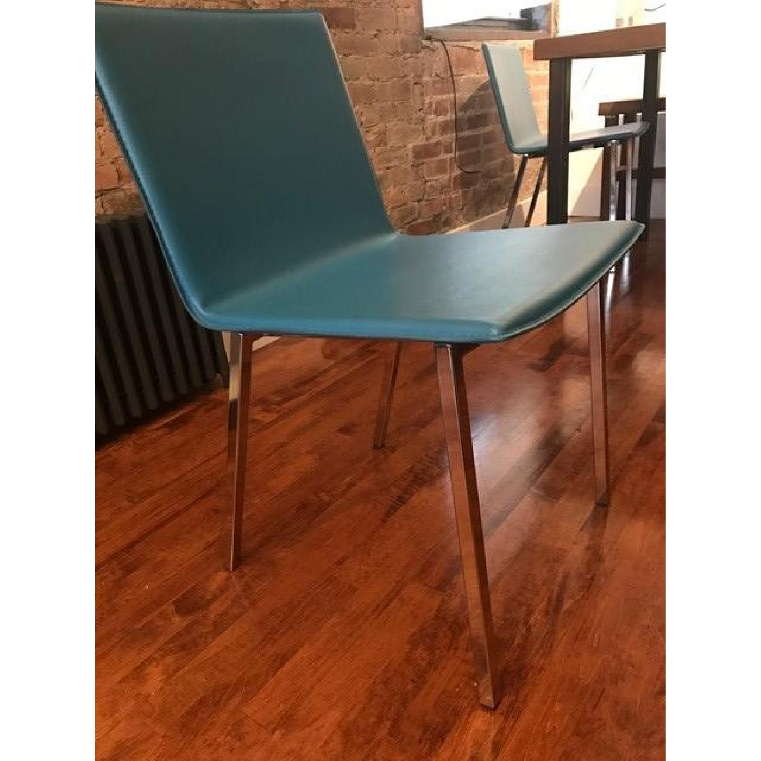CB2 Phoenix Blue Chair - AptDeco