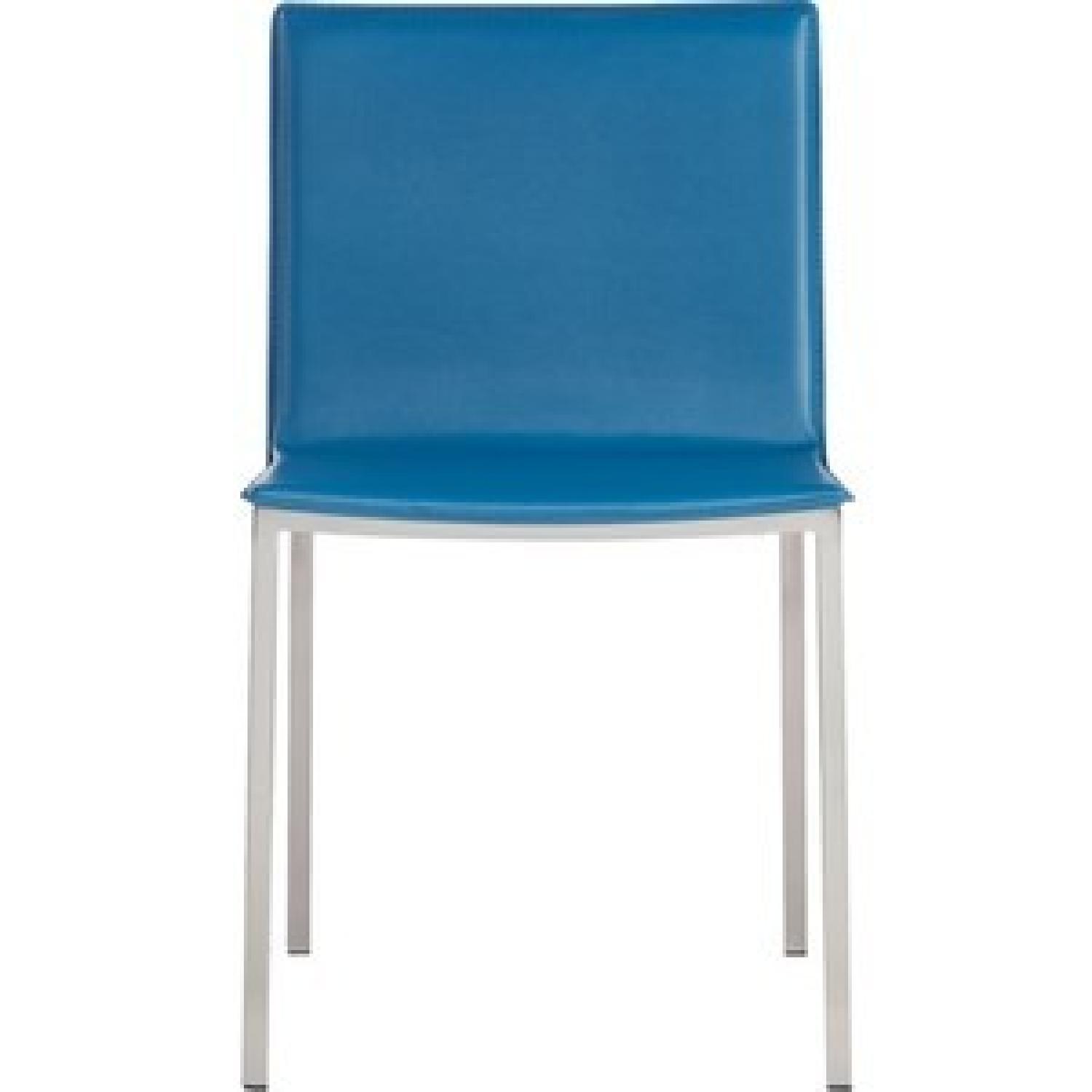 CB2 Phoenix Blue Chair - AptDeco
