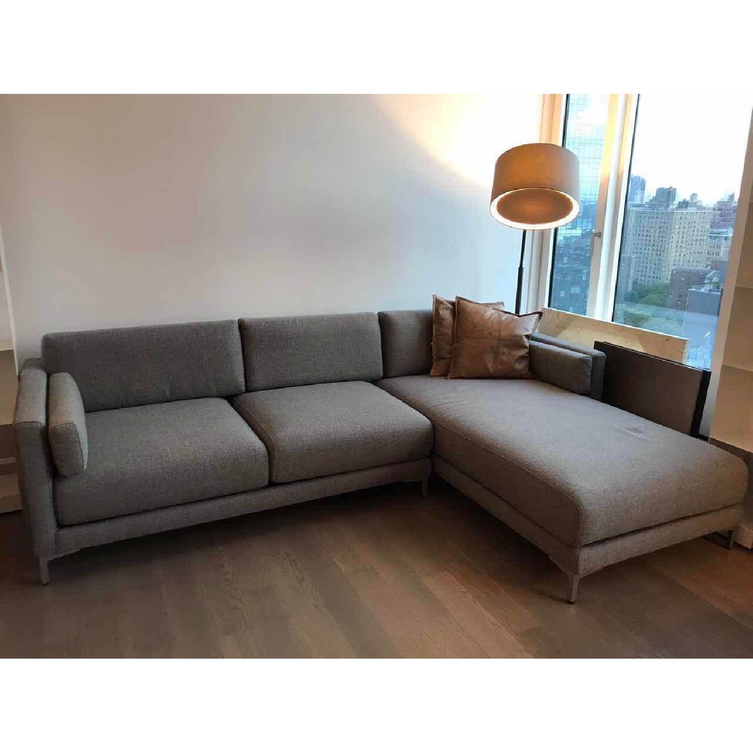 CB2 District 2 Piece Sectional Sofa - AptDeco