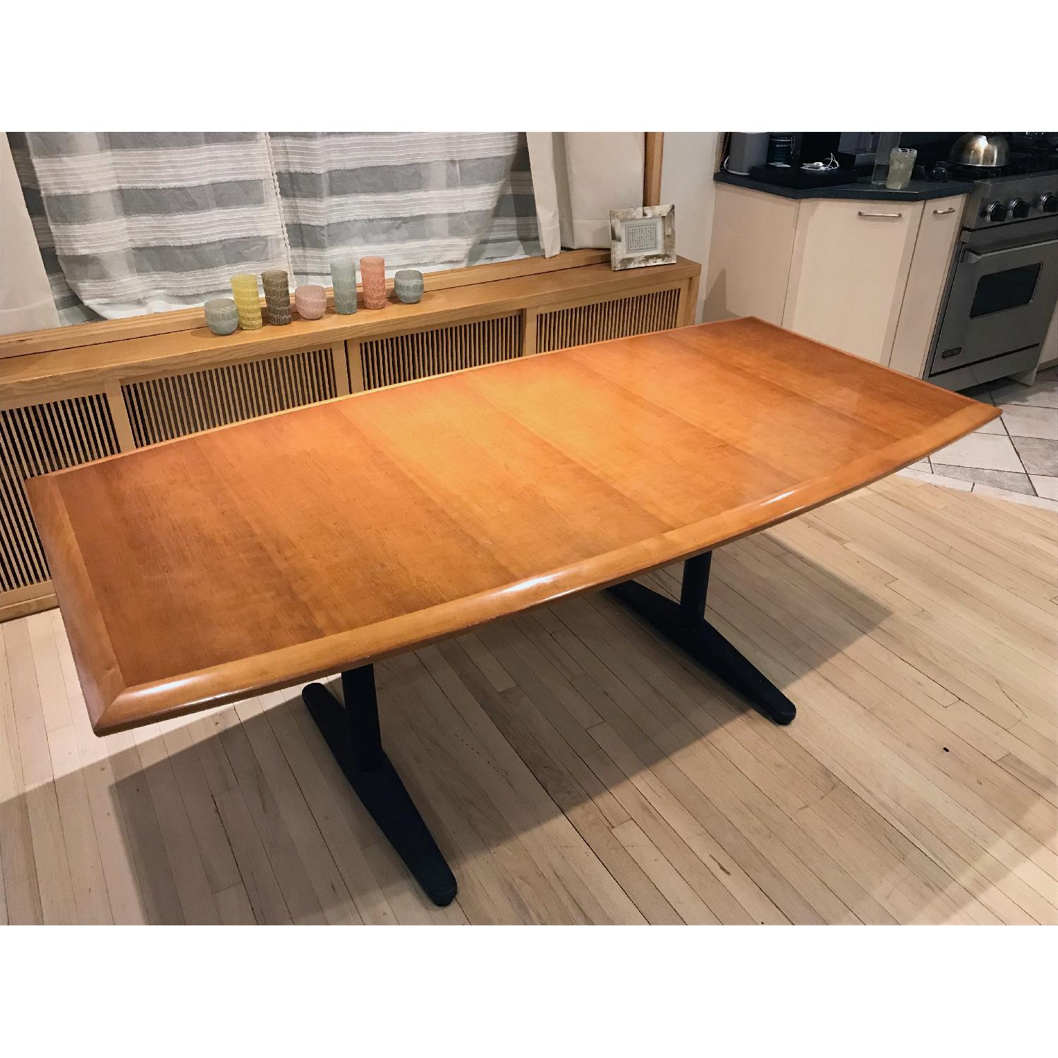 Gunlocke Cherry Wood Conference/Dining Table - AptDeco