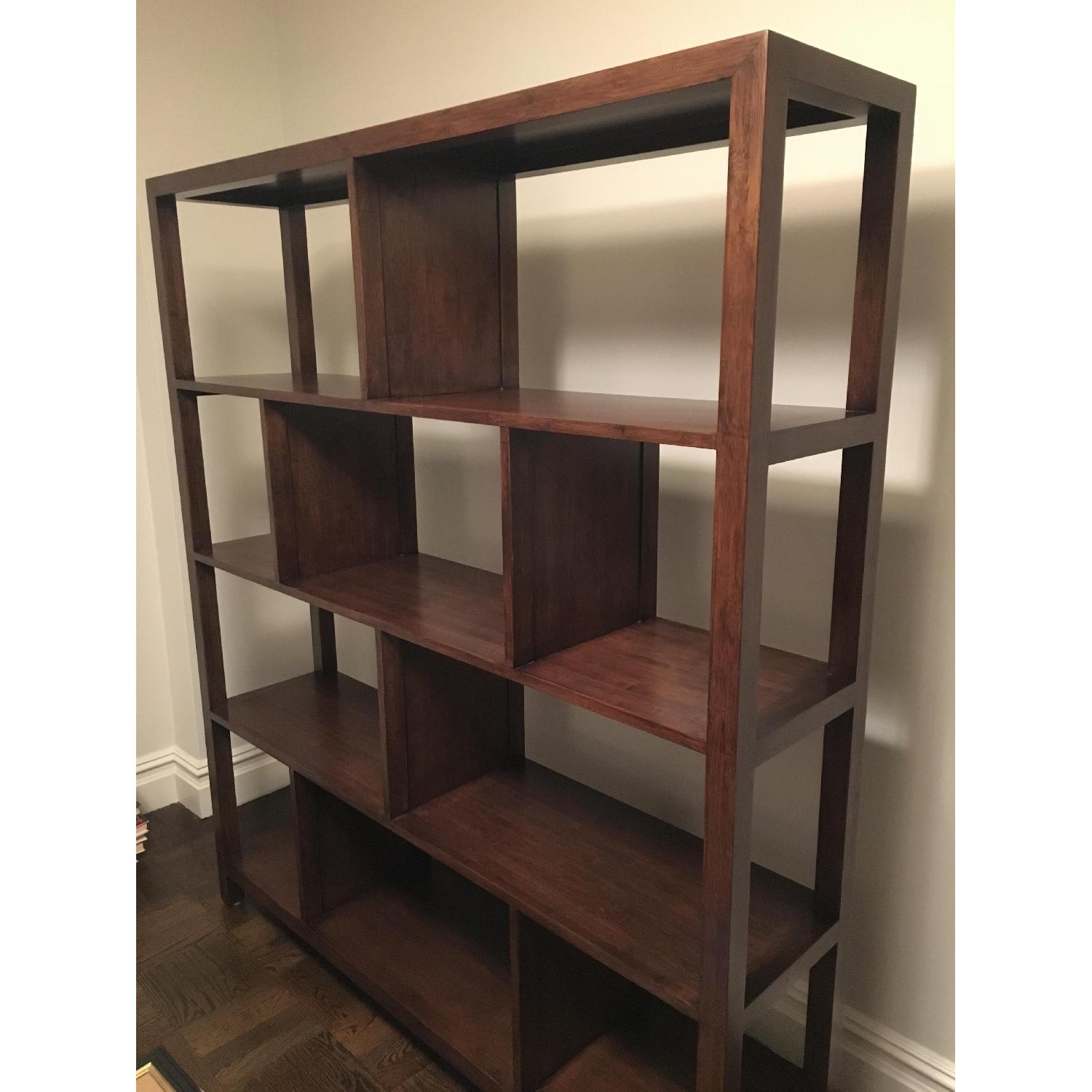 Walnut Bookcase - AptDeco