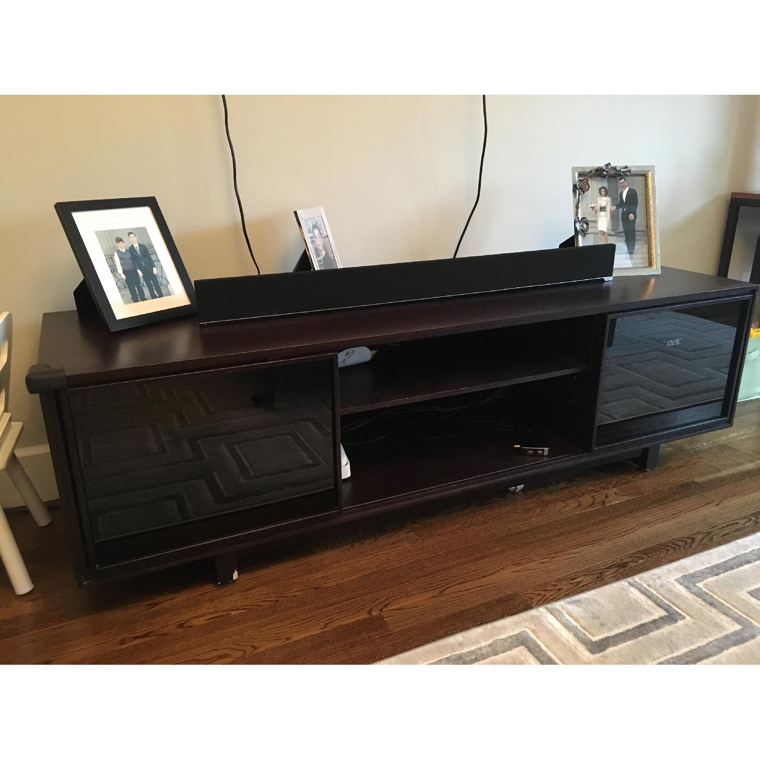 BDI TV Stand w/ Sliding Glass Doors - AptDeco