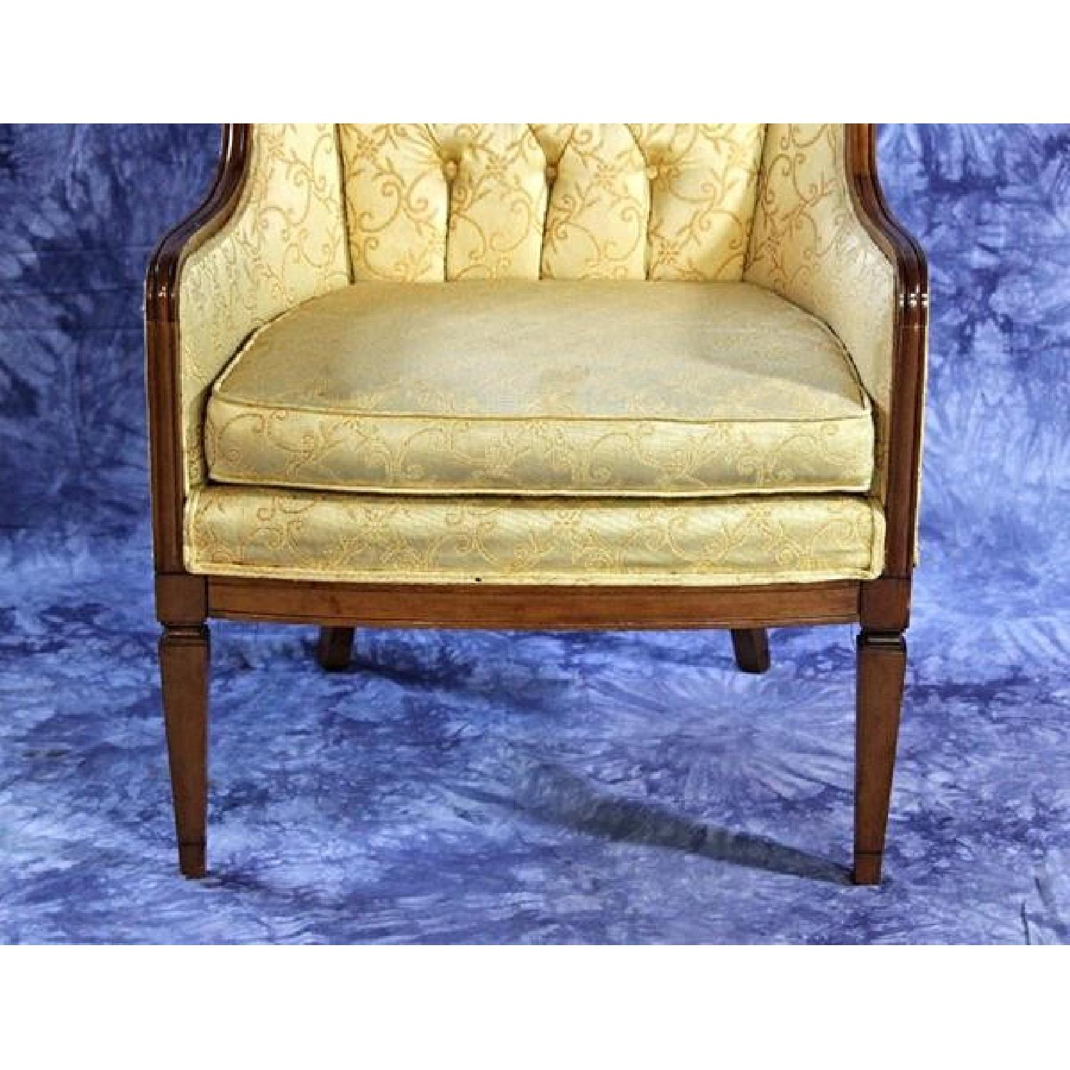 Vintage Mid Century Fine Tufted Chair Armchair - AptDeco