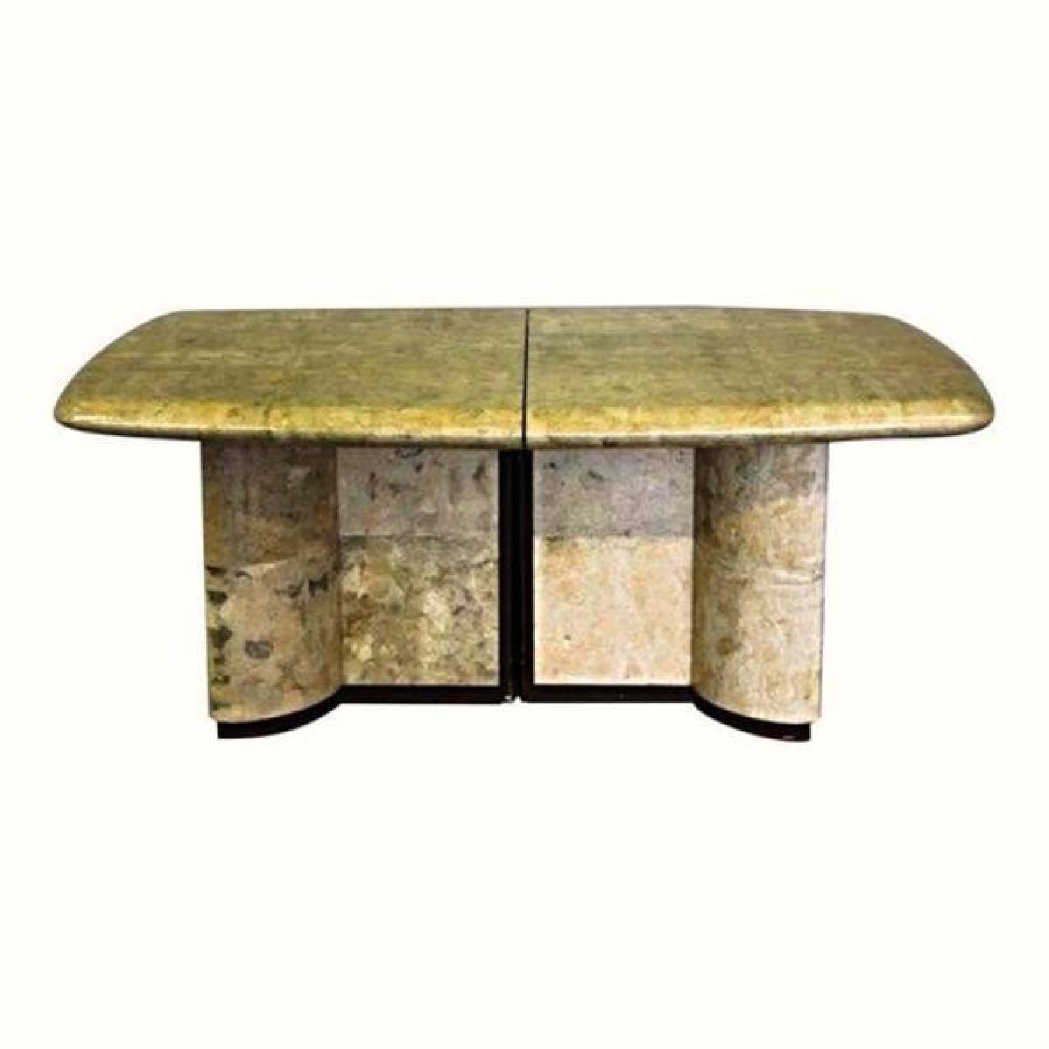Karl Springer Mid Century Parchment Conference/Dining Table - AptDeco