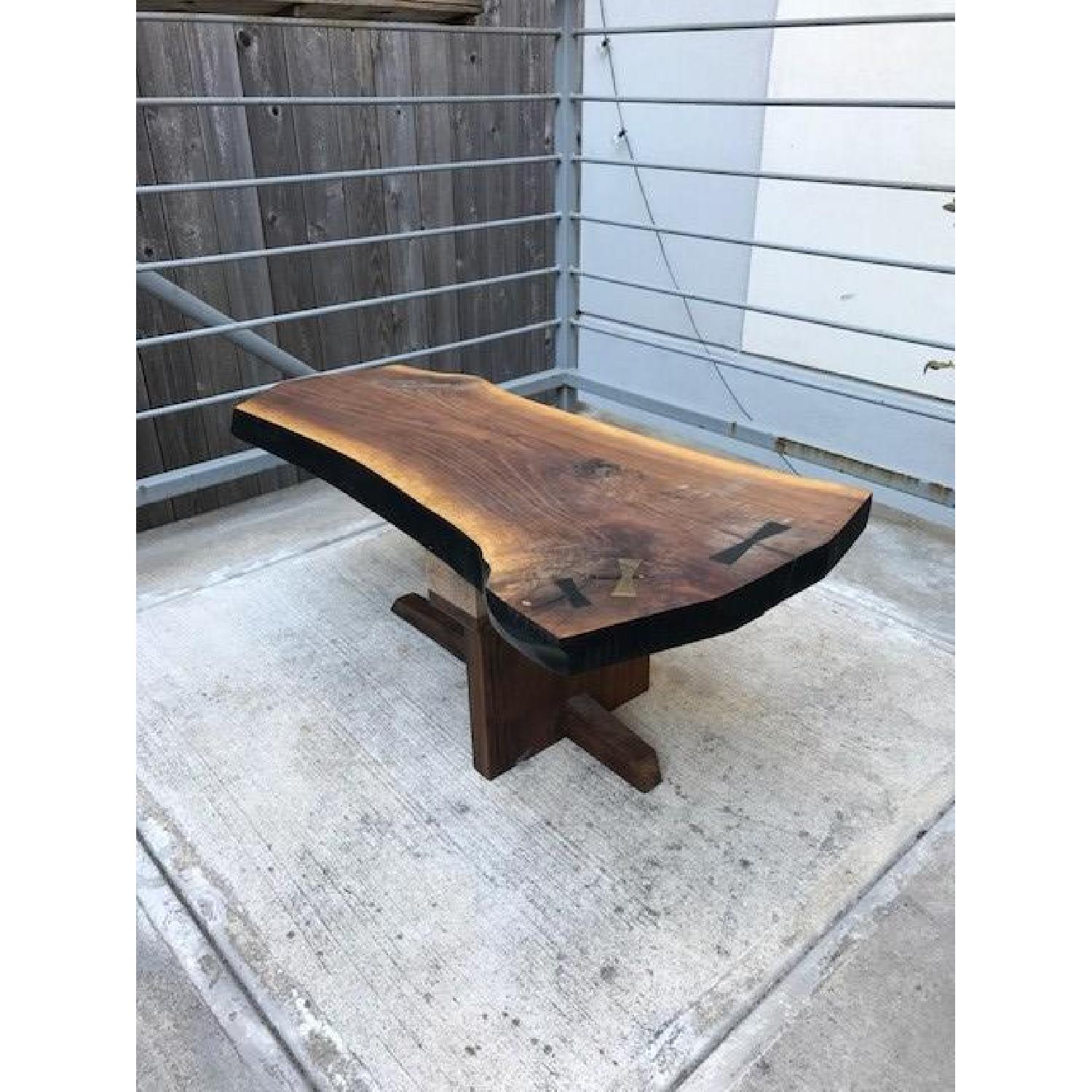 Walnut Live Edge Coffee Table - AptDeco