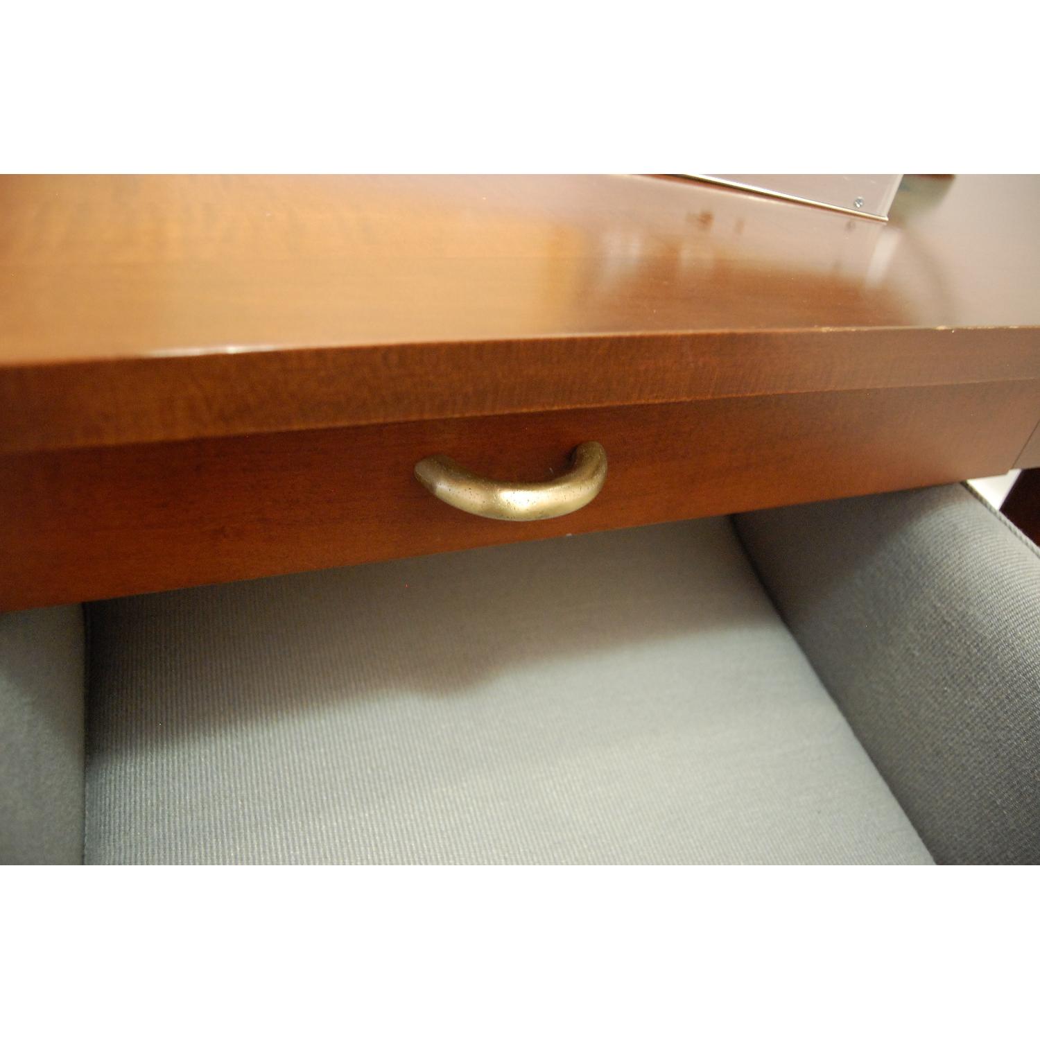 Crate & Barrel Asher Benjamin Wood Desk - AptDeco