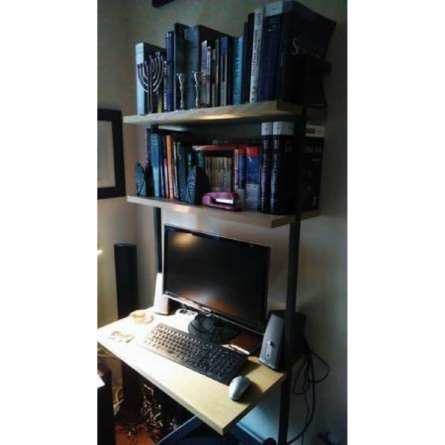 CB2 Modern Desk and Shelving Unit - AptDeco