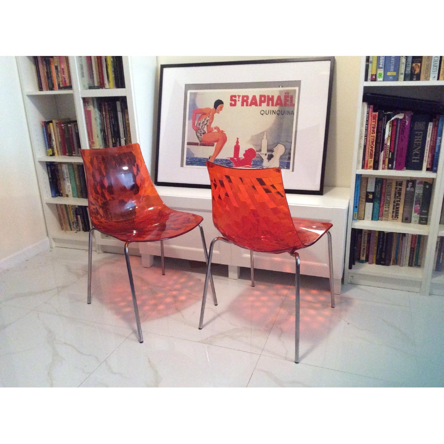 Calligaris Ice Chairs - Set of 2 - AptDeco