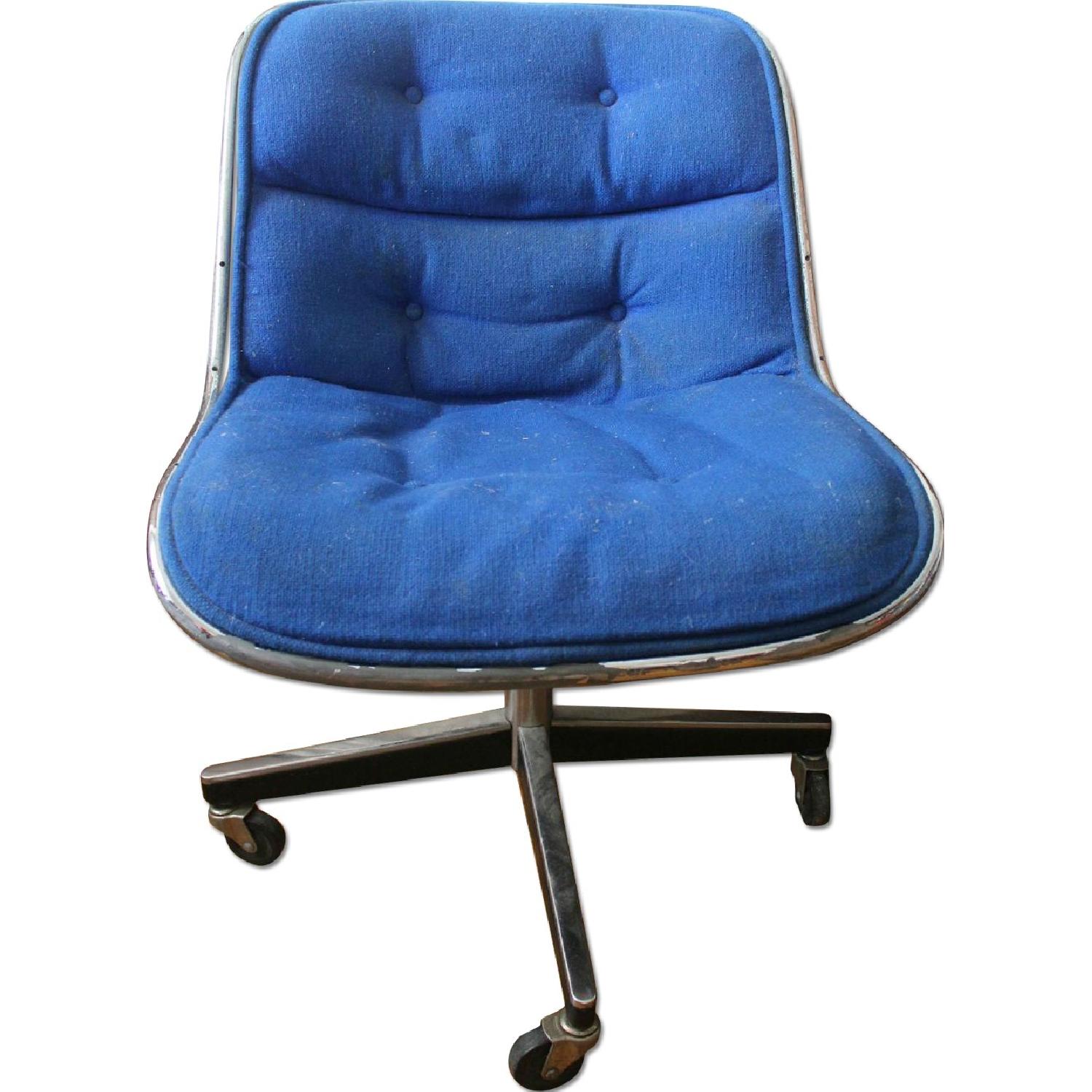 Knoll Blue Pollock Executive Office Chair - AptDeco